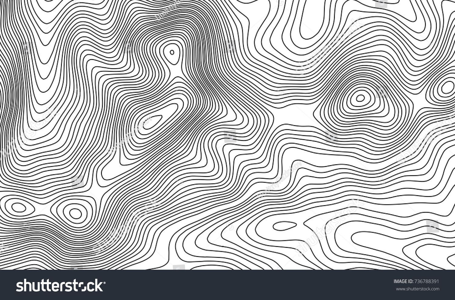 Topographic Map Contour Background Topo Map Stock Vector (Royalty Free ...