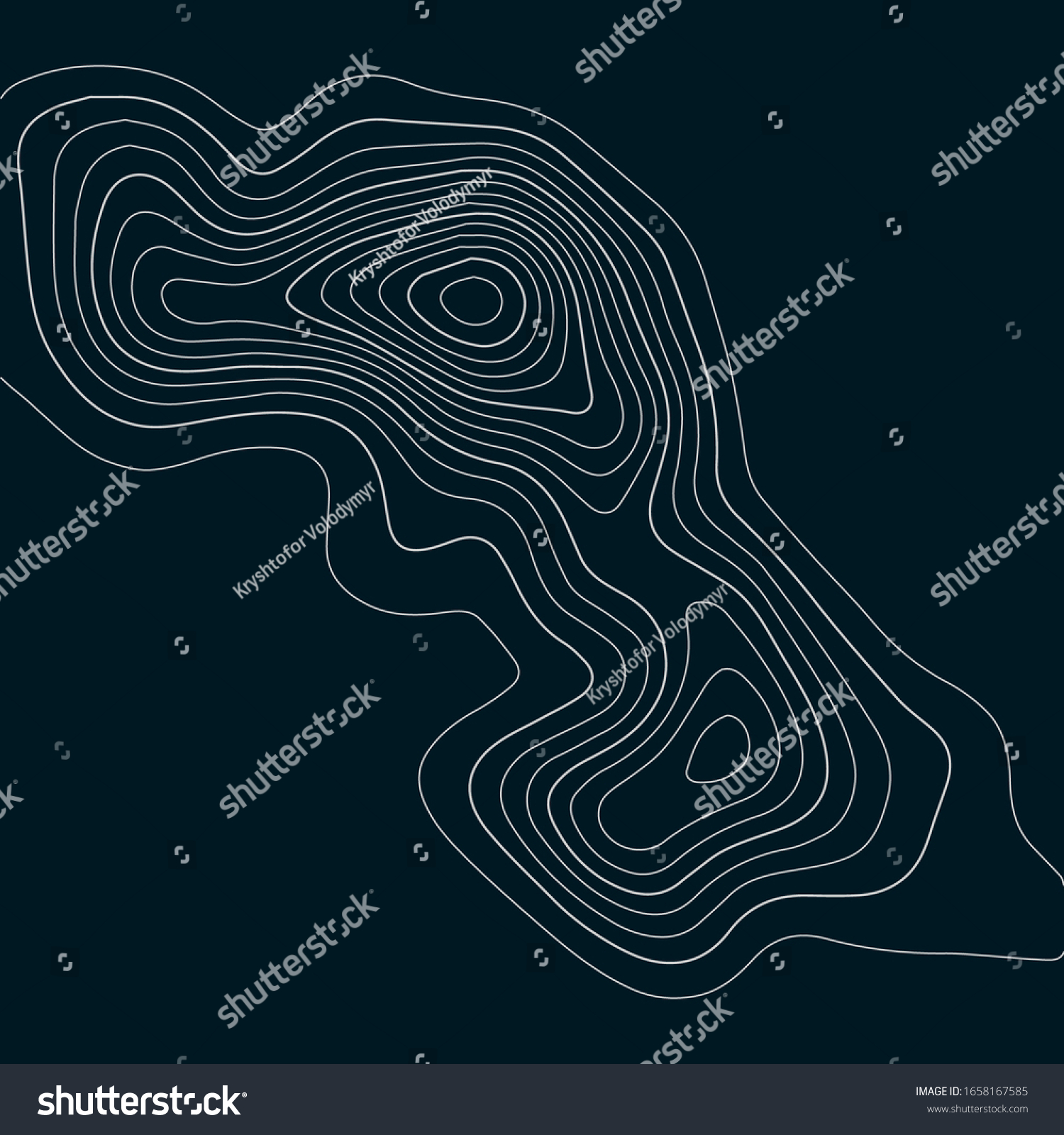 Topographic Map Lines Background Abstract Vector Stock Vector (Royalty ...