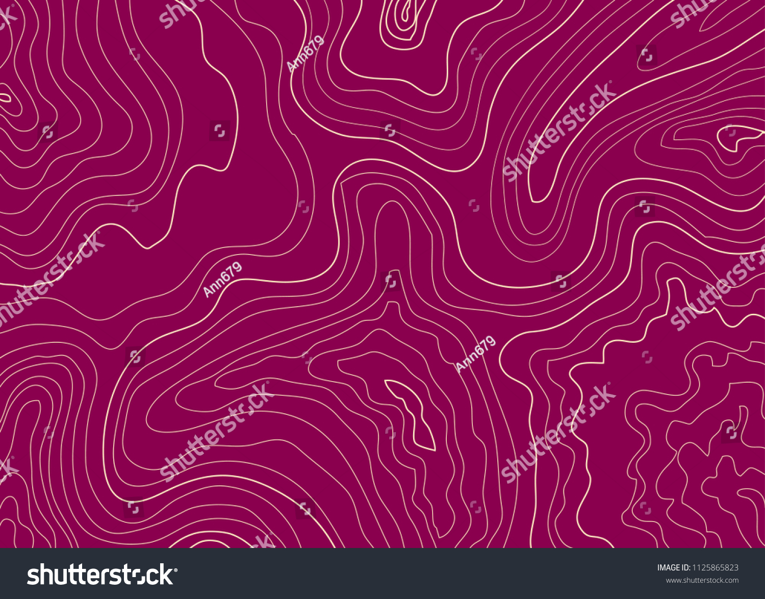 Topographic Map Purple Background White Abstract Stock Vector (Royalty ...