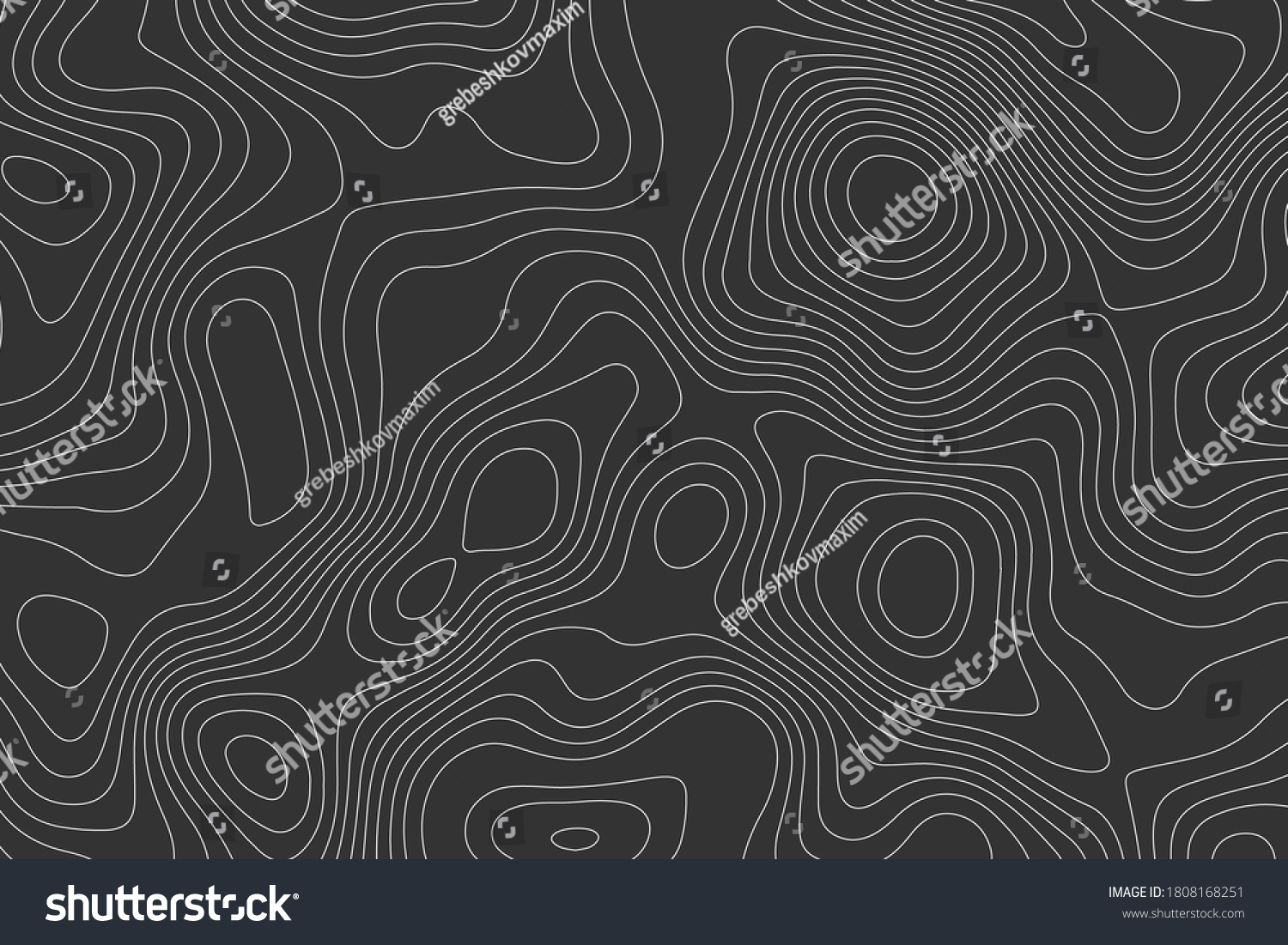 Topographic Map Texture Contour Lines Vector Stock Vector (Royalty Free ...
