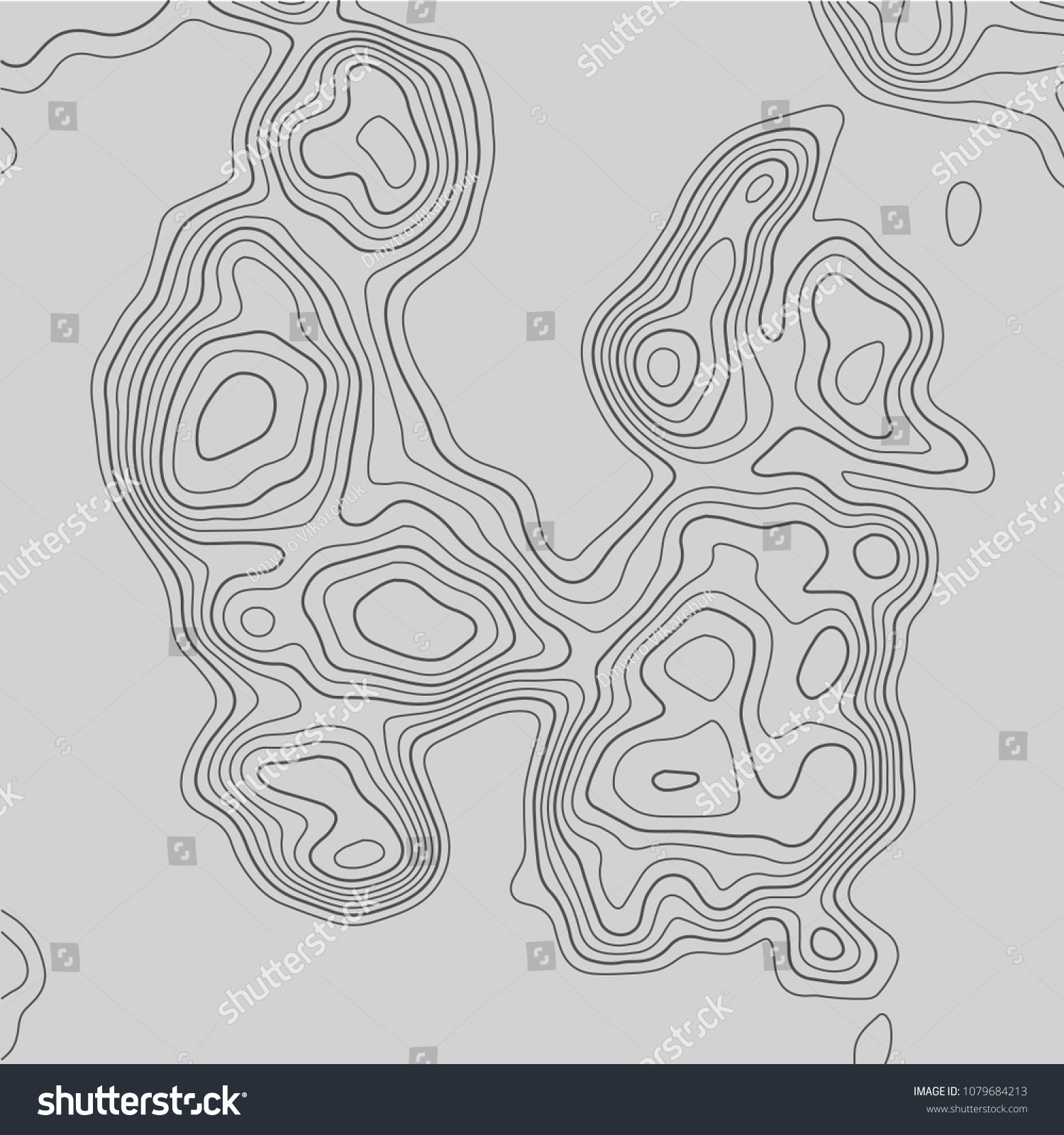 Topographic Map Topographical Background Linear Graphics Stock Vector ...