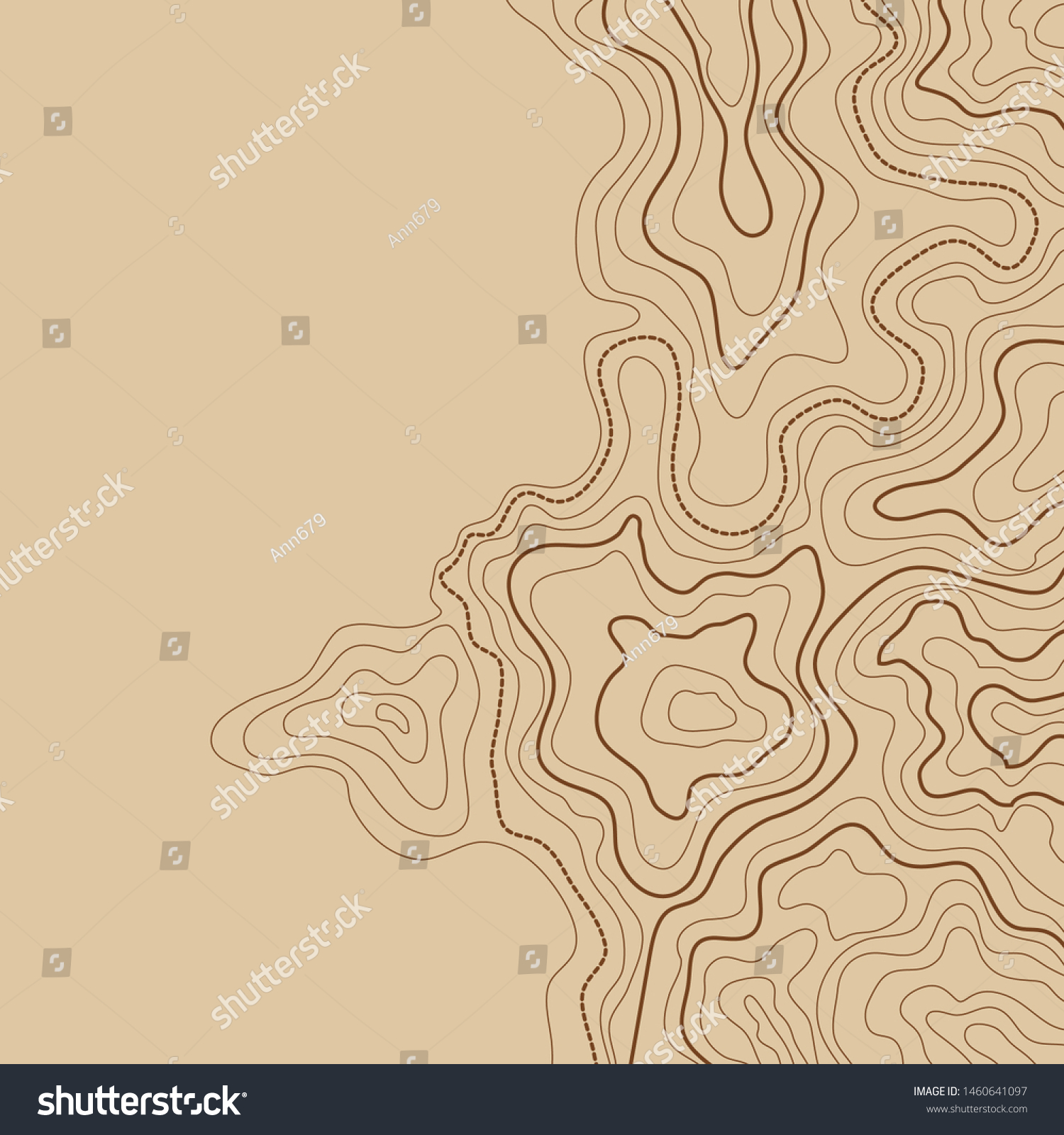 Topographic Maps Abstract Height Lines On Stock Vector (Royalty Free ...