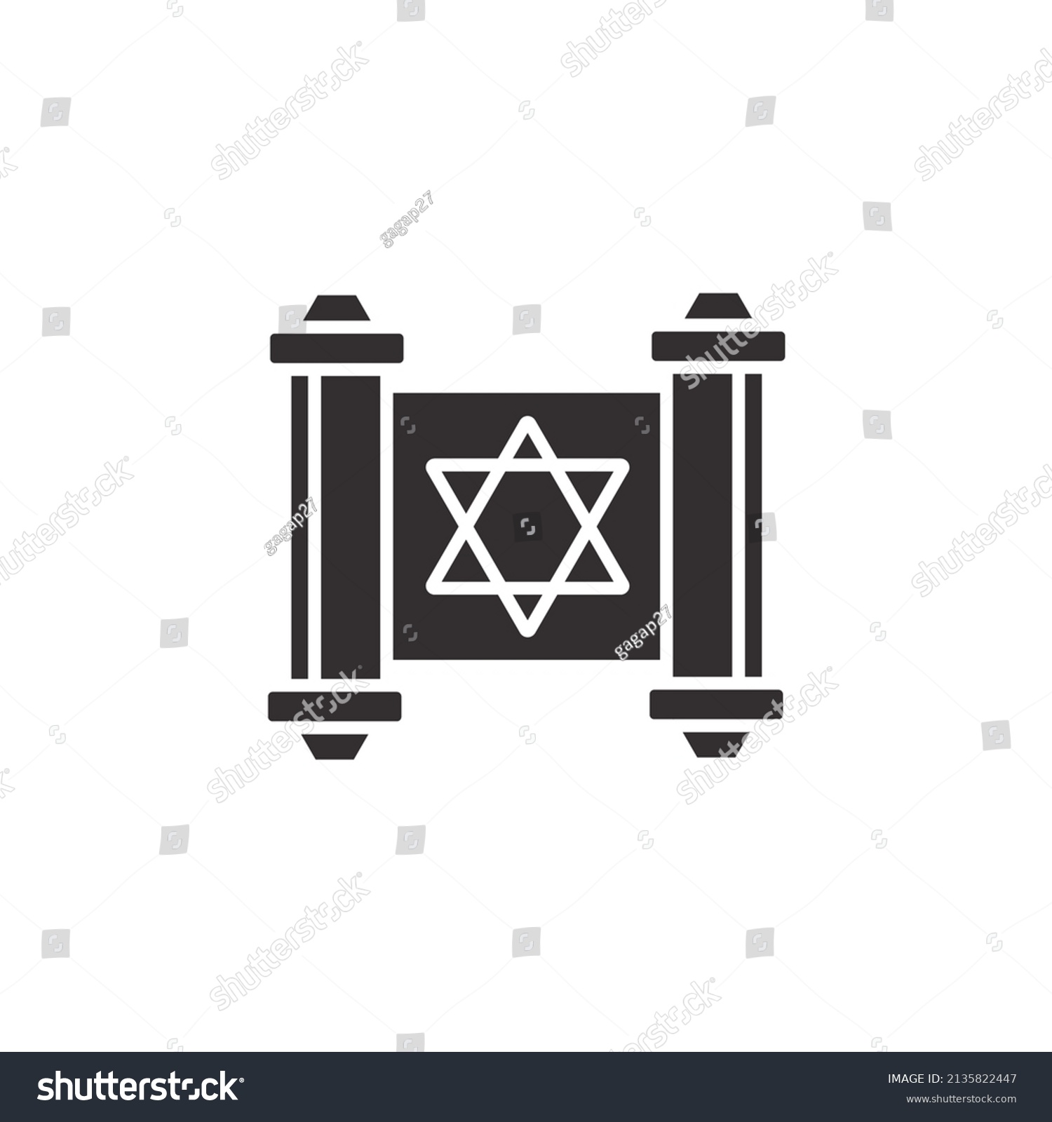 Torah Icons Symbol Vector Elements Infographic Stock Vector (Royalty ...