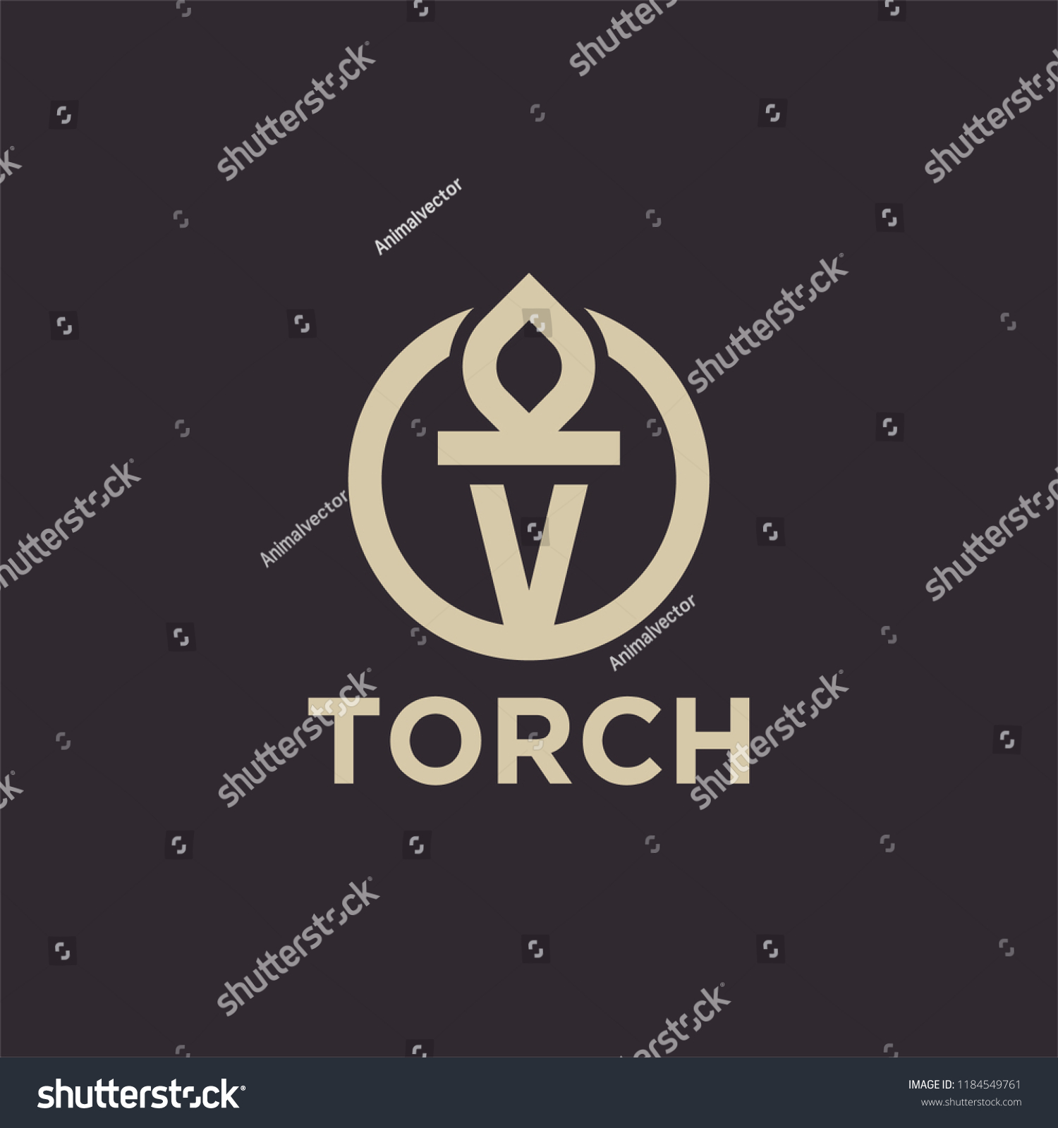 Torch Logo Icon Designs Stock Vector (Royalty Free) 1184549761 ...