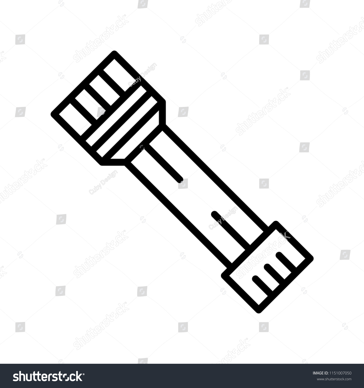 Torch Outline Vector Icon Stock Vector (Royalty Free) 1151007050 ...