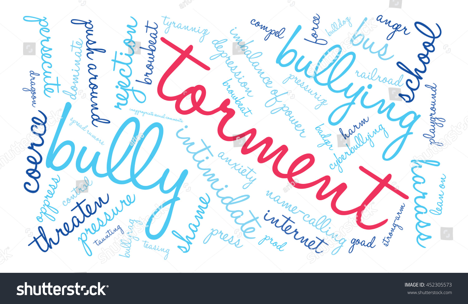 Torment Word Cloud On White Background Stock Vector (Royalty Free ...