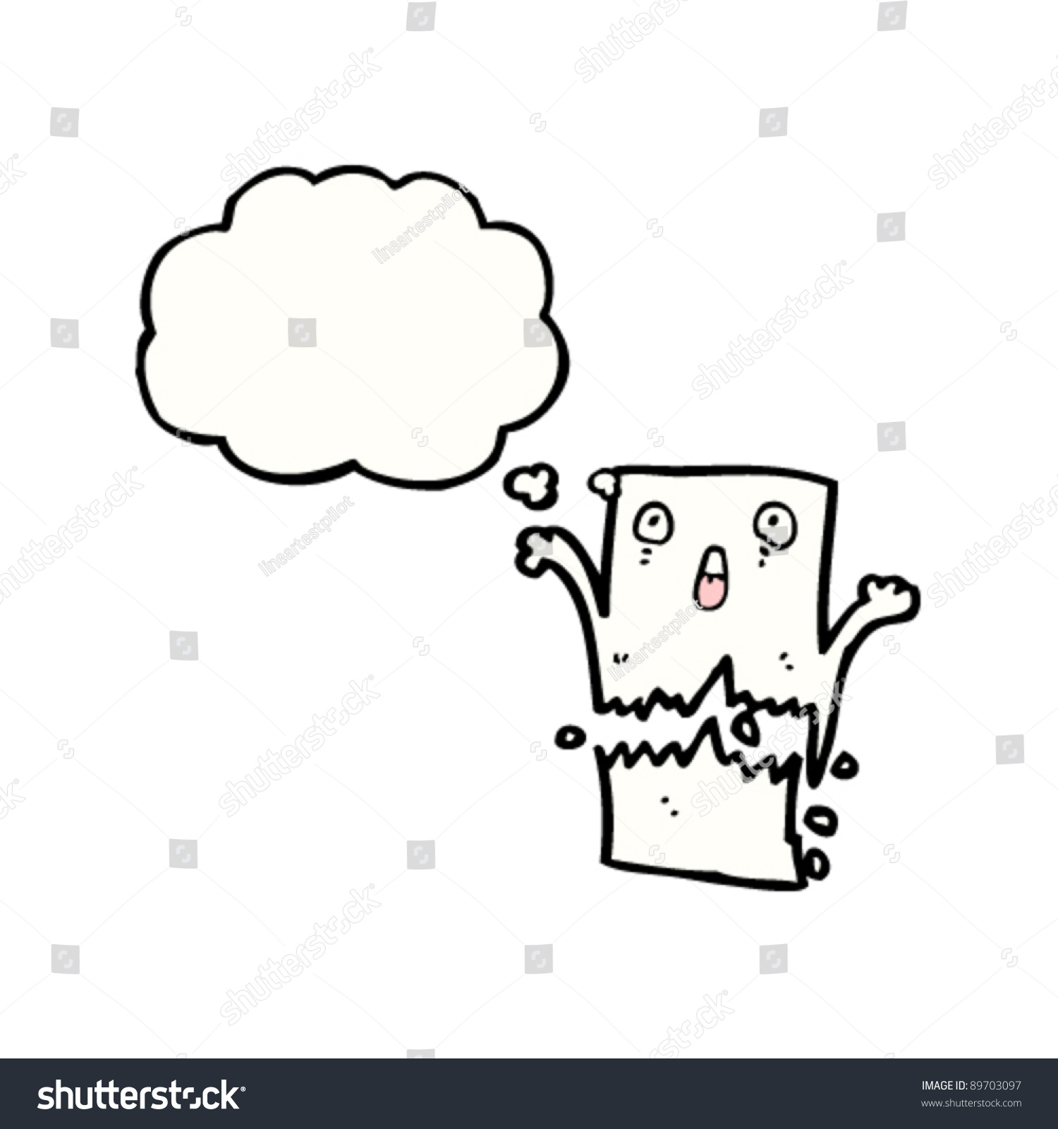 Torn Letter Cartoon Character Stock Vector (Royalty Free) 89703097
