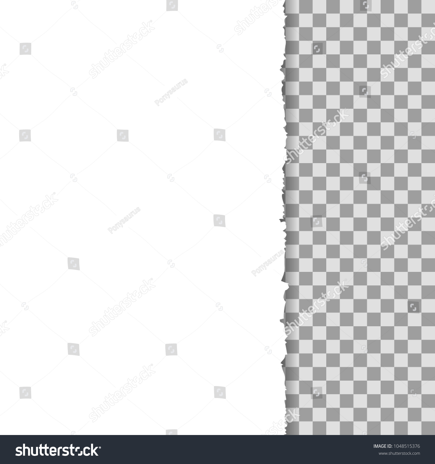 Torn Paper Corner On Transparent Background 스톡 벡터(로열티 프리) 1048515376