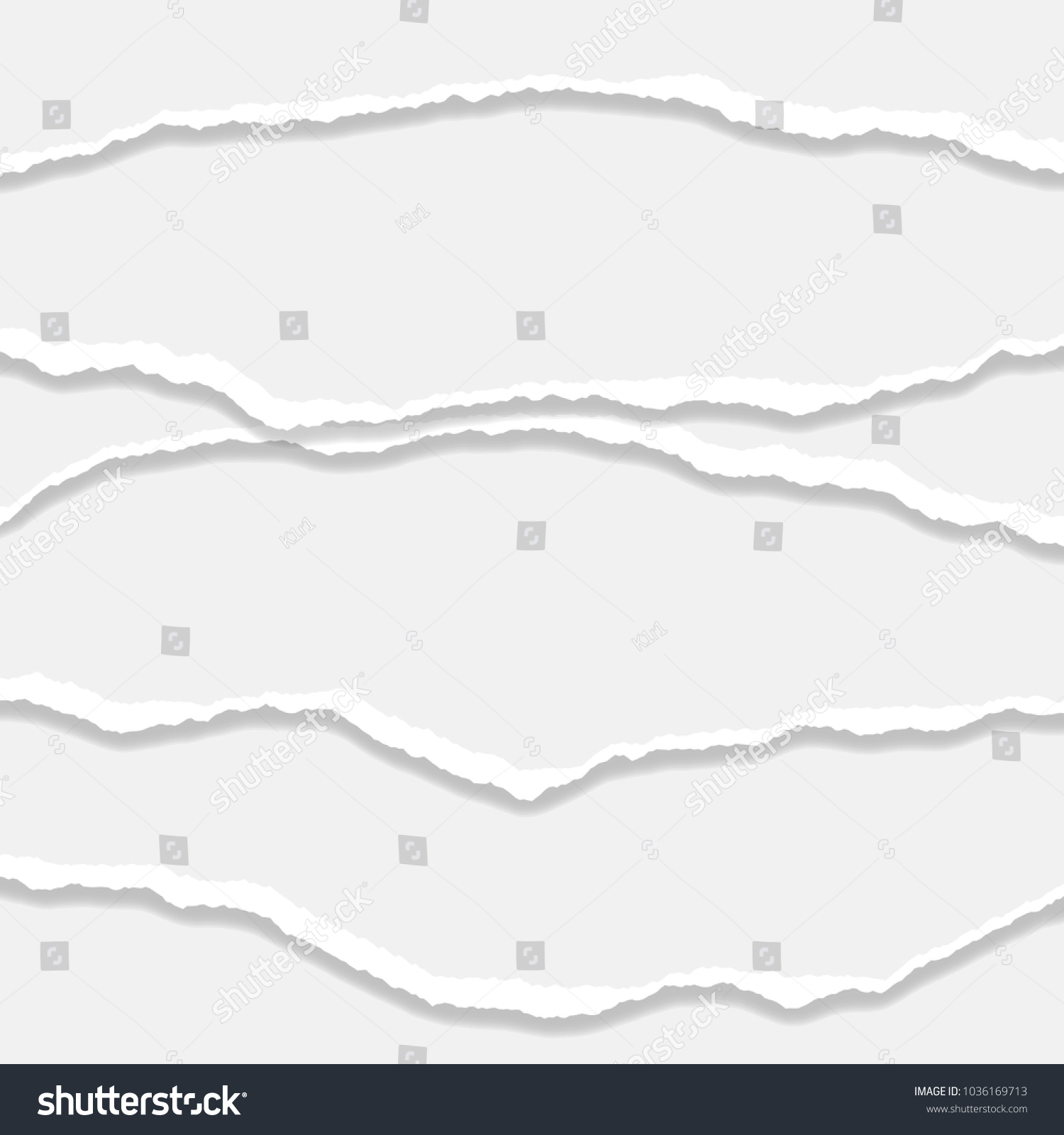 Torn Paper Edge Vector Illustration Stock Vector (Royalty Free) 1036169713