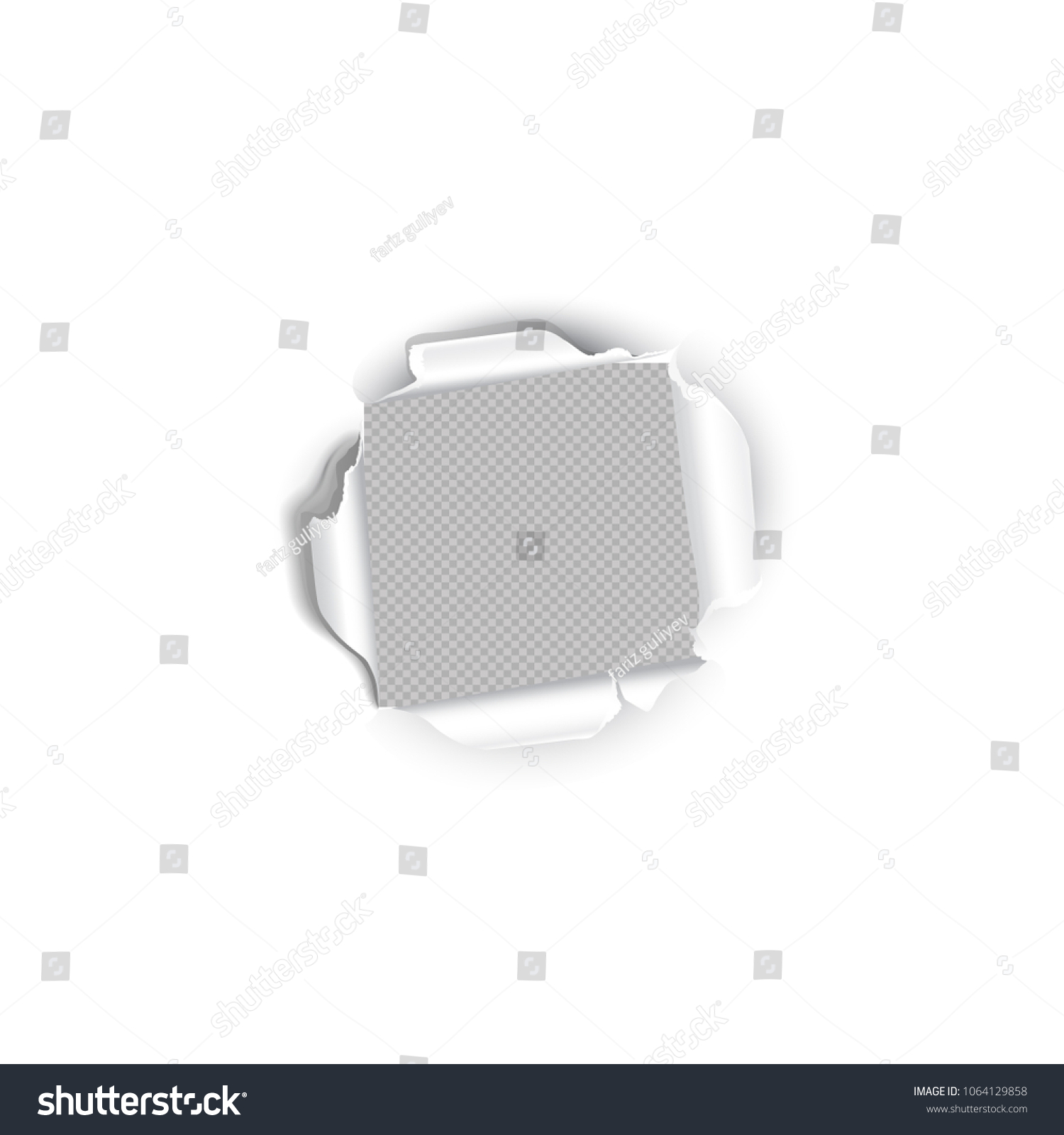 Torn Paper Effect Vector Illustration Stock Vector (Royalty Free ...