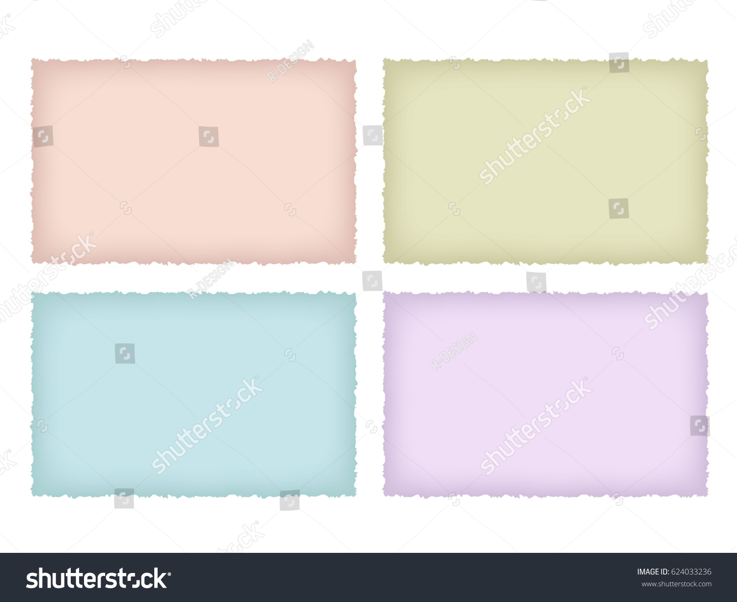 Torn Paper Illustration Stock Vector (Royalty Free) 624033236