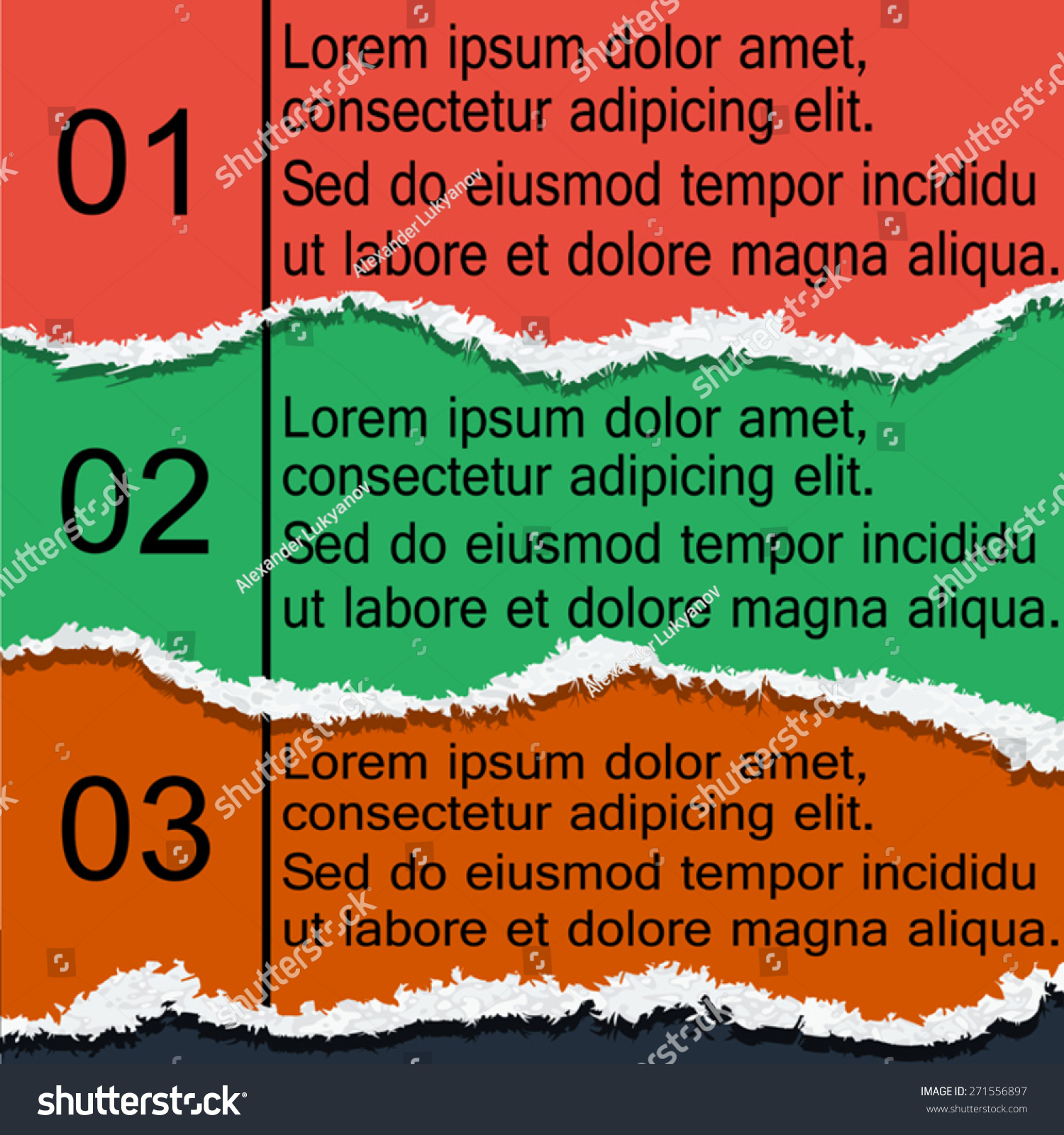 Torn Paper Infographics Modern Design Eps8: เวกเตอร์สต็อก (ปลอดค่า ...