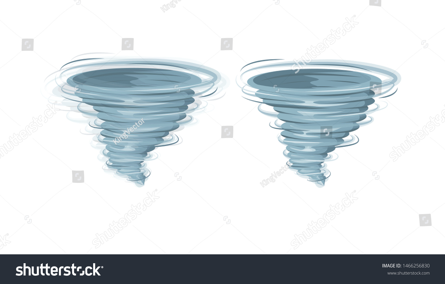Tornado Isolated On White Background Vector Stock Vector (Royalty Free ...