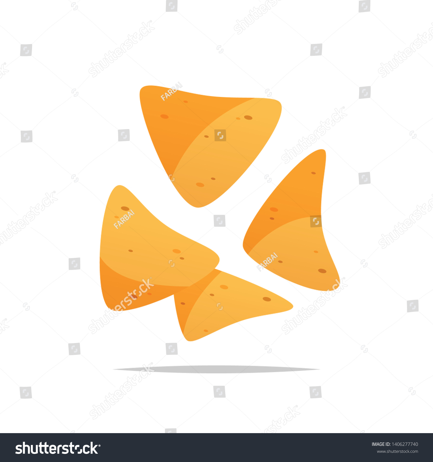 Tortilla Chips Vector Isolated Illustration Stock Vector (Royalty Free ...