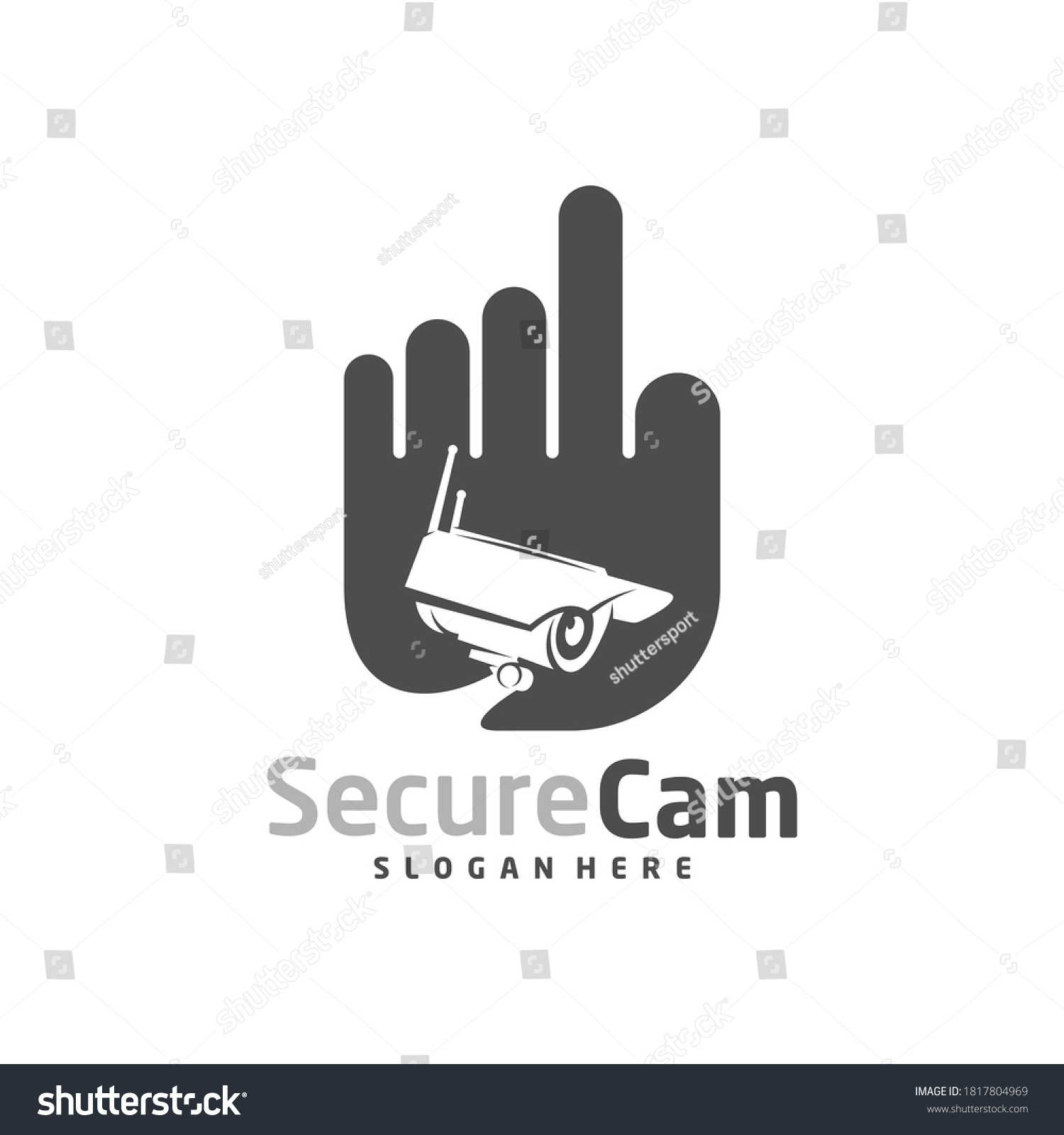 Touch Cctv Camera Logo Design Vector Stock Vector (Royalty Free ...