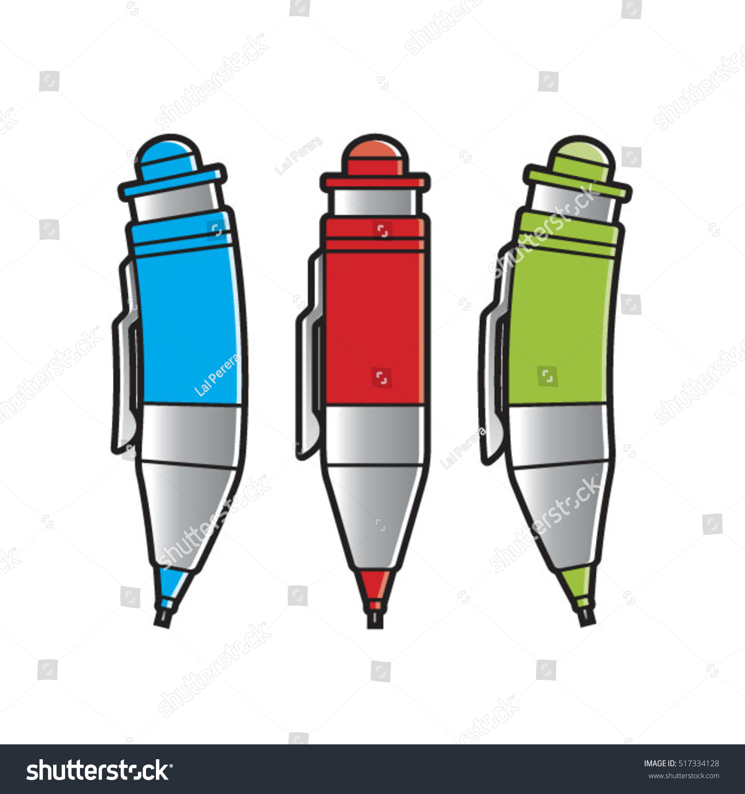 Touch Pencil Color Variationsvector Drawing Stock Vector (Royalty Free ...