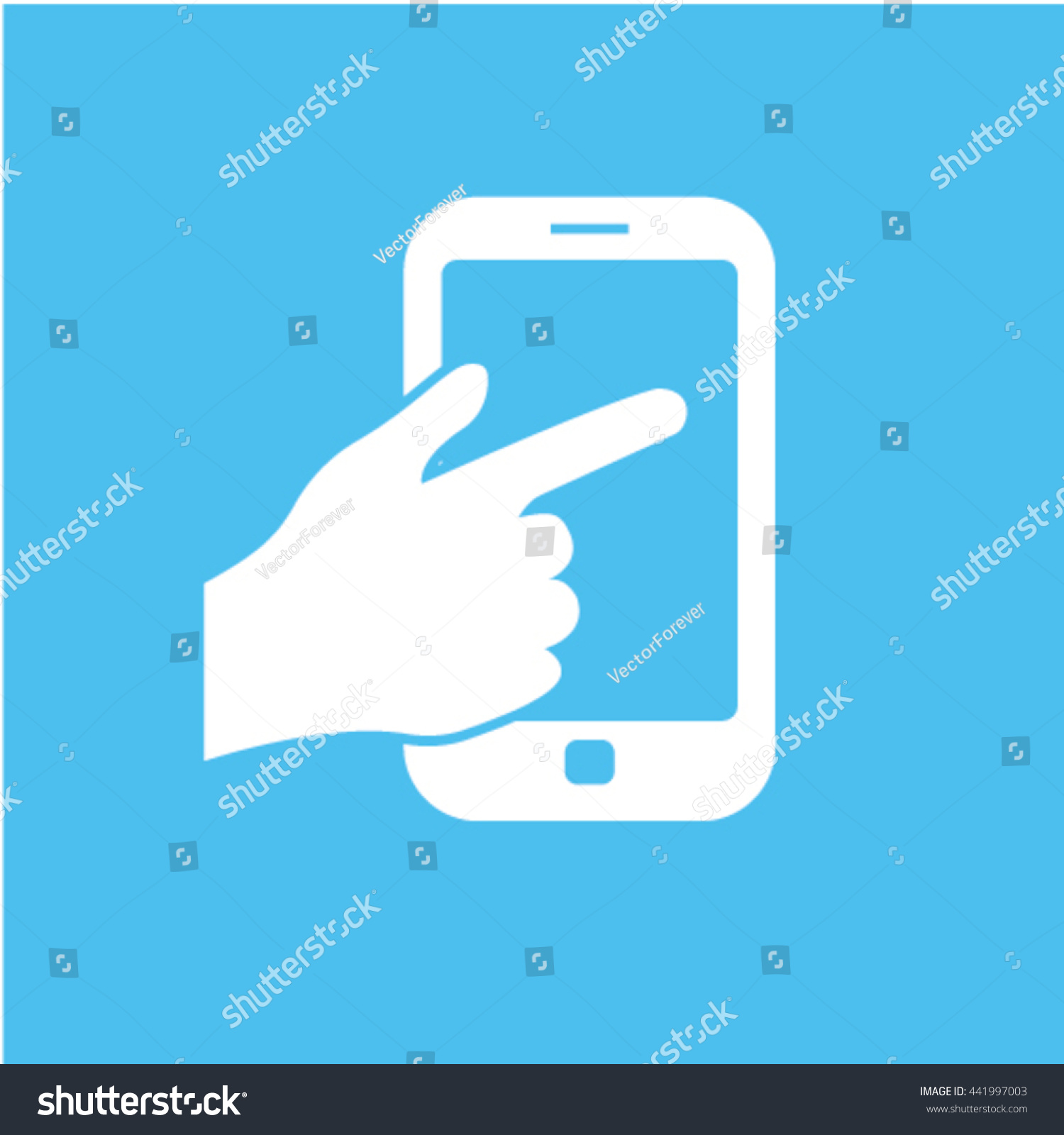 Touch Phone Icon Stock Vector (Royalty Free) 441997003 | Shutterstock