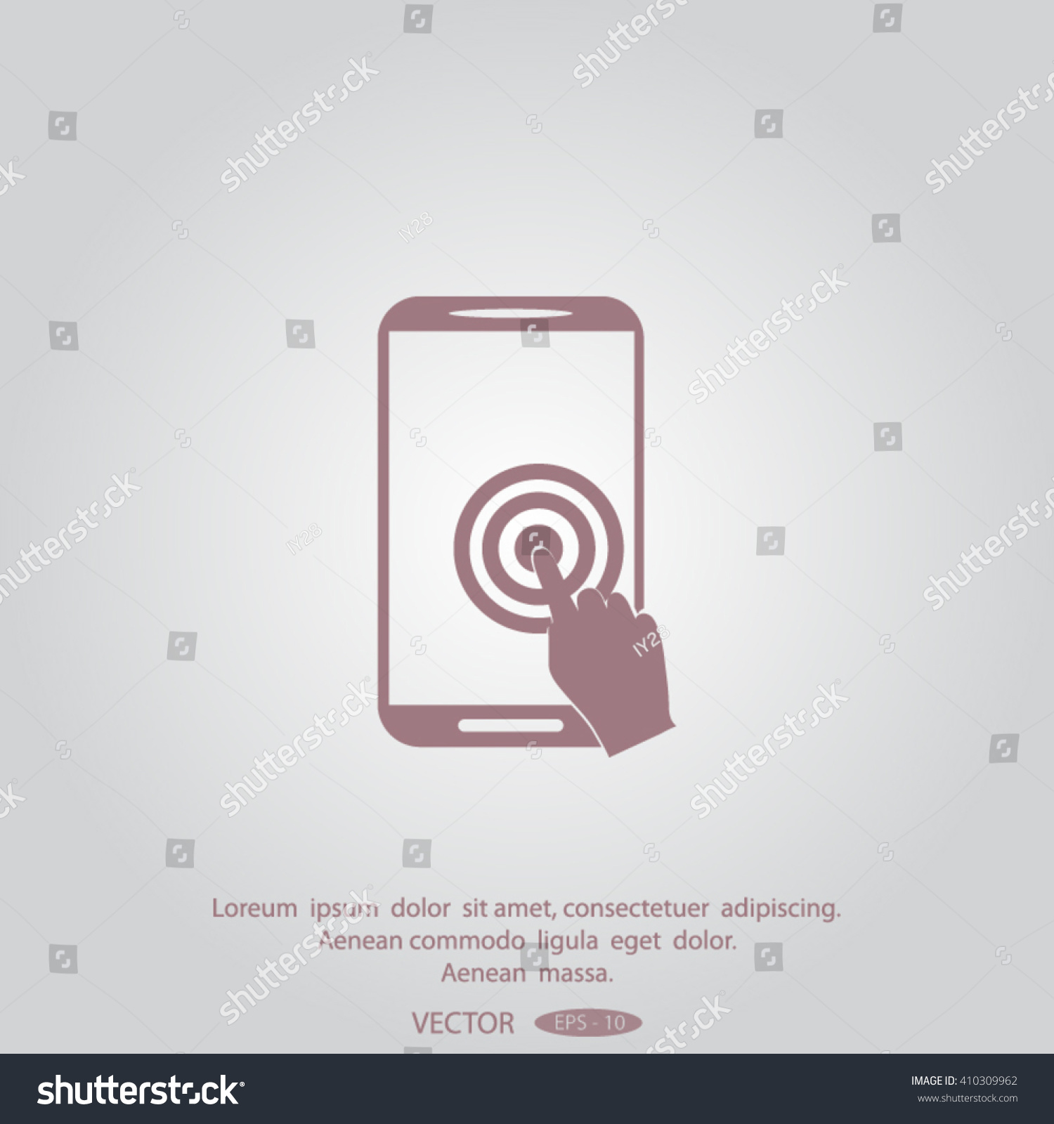 Touchscreen Vector Icon Stock Vector (Royalty Free) 410309962