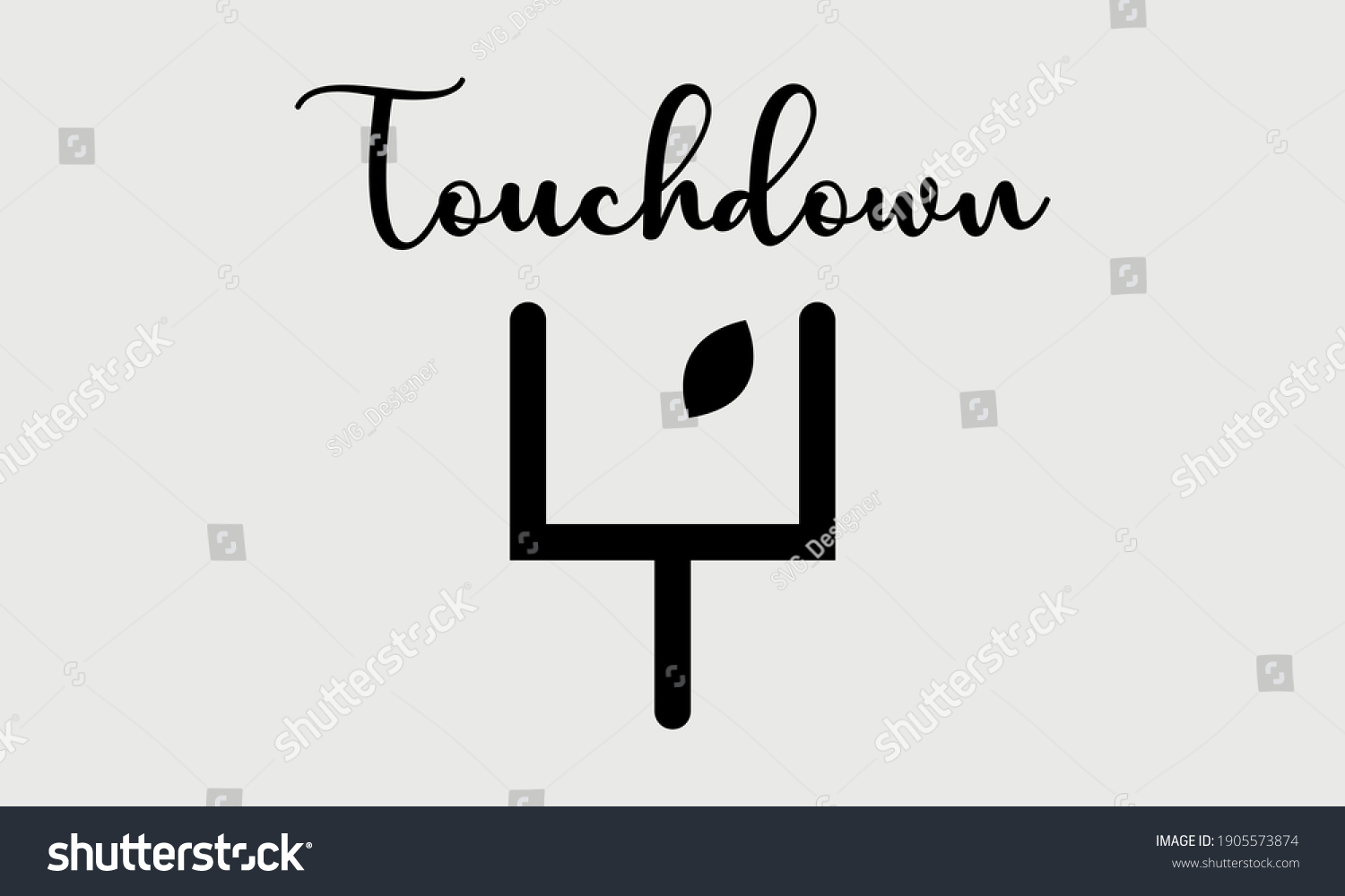 Touchdown Vector Clip Art Stock Vector (Royalty Free) 1905573874