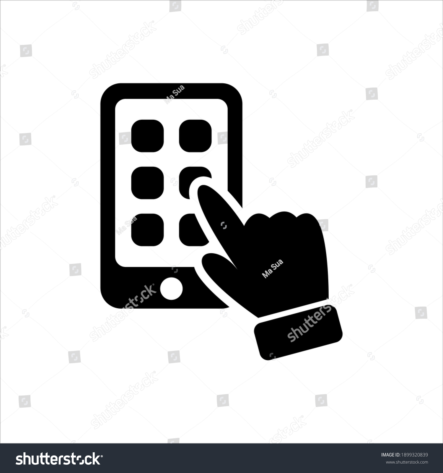 Touchscreen Icon Vector Graphic Illustration Stock Vector (Royalty Free ...