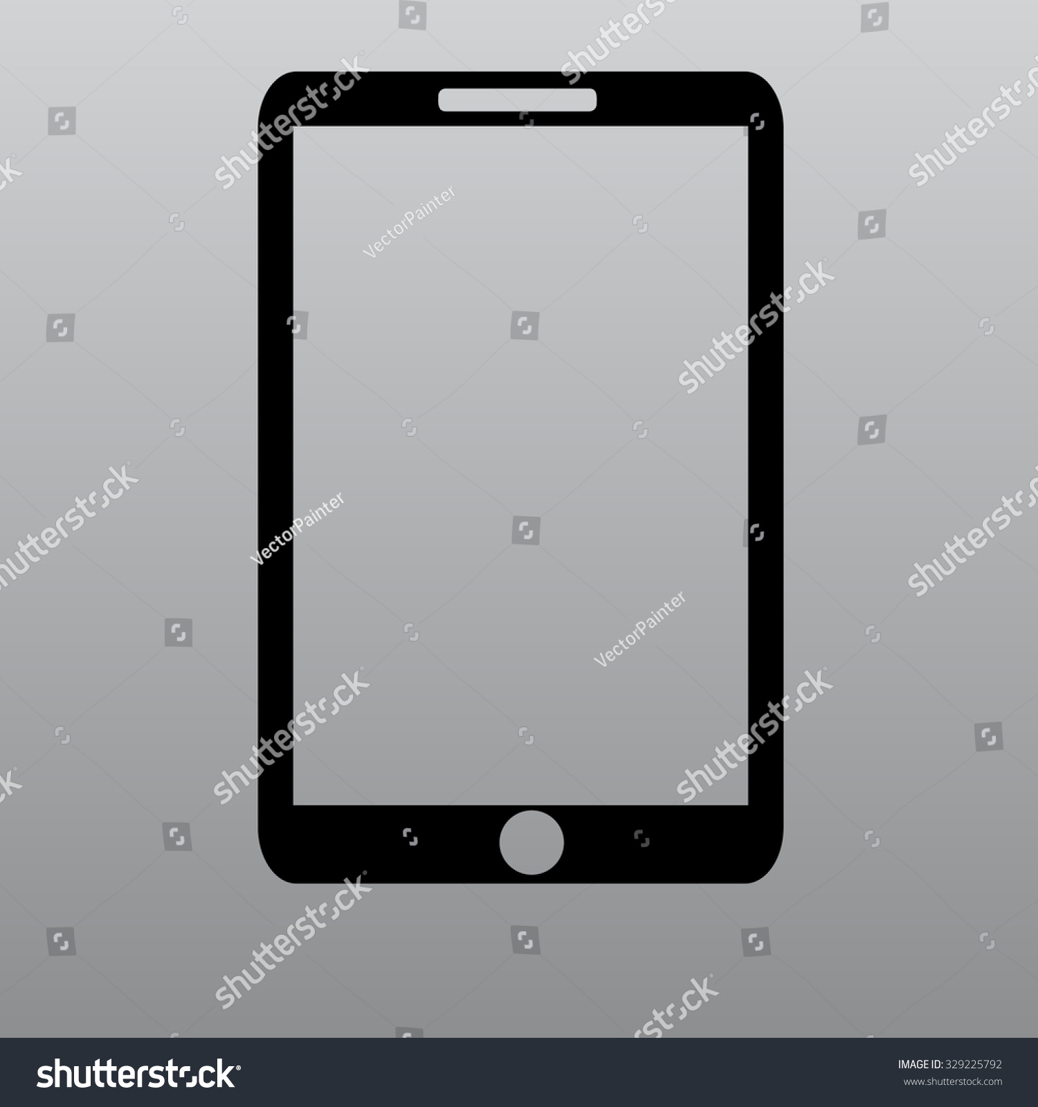 Touchscreen Phone Vector Illustration Stock Vector (Royalty Free ...