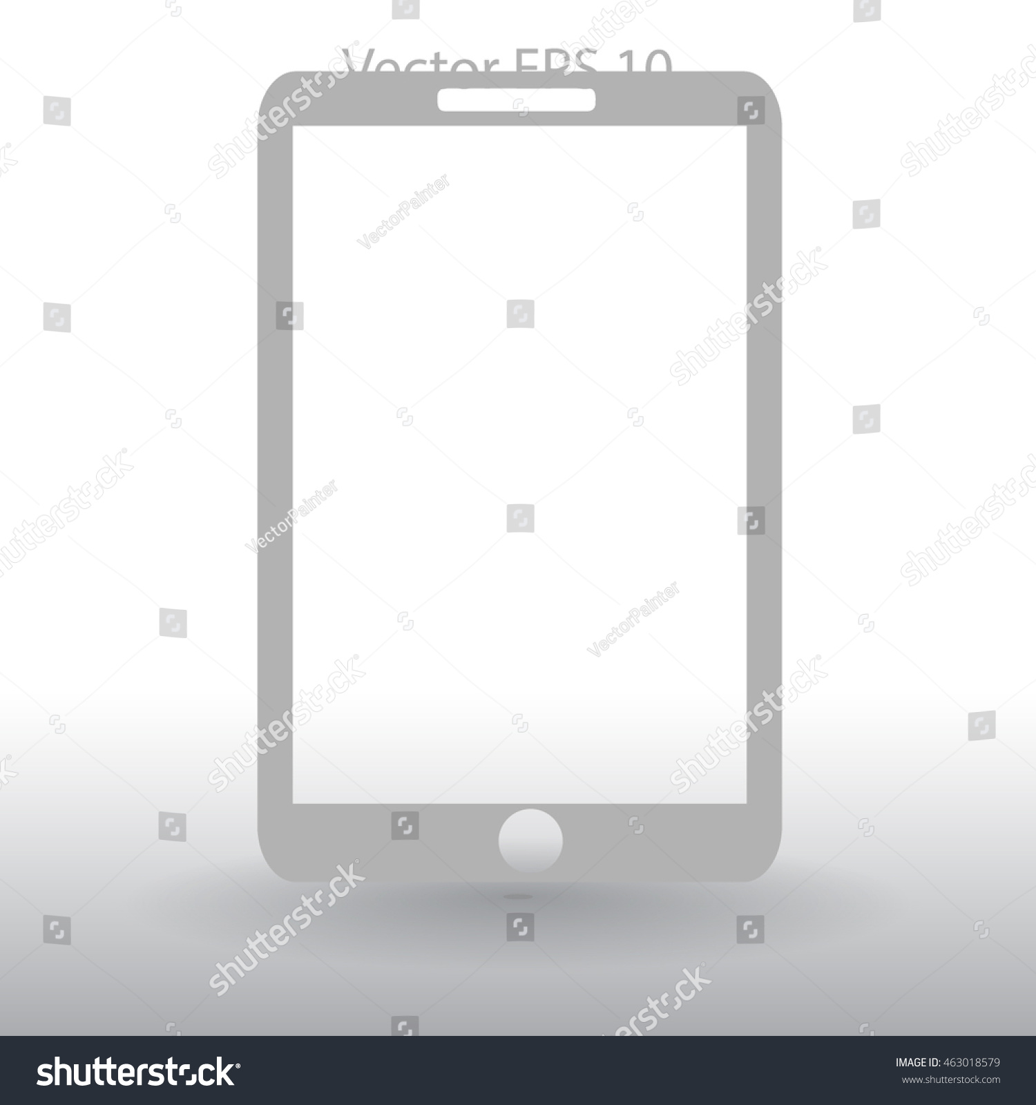 Touchscreen Phone Vector Illustration Stock Vector (Royalty Free ...