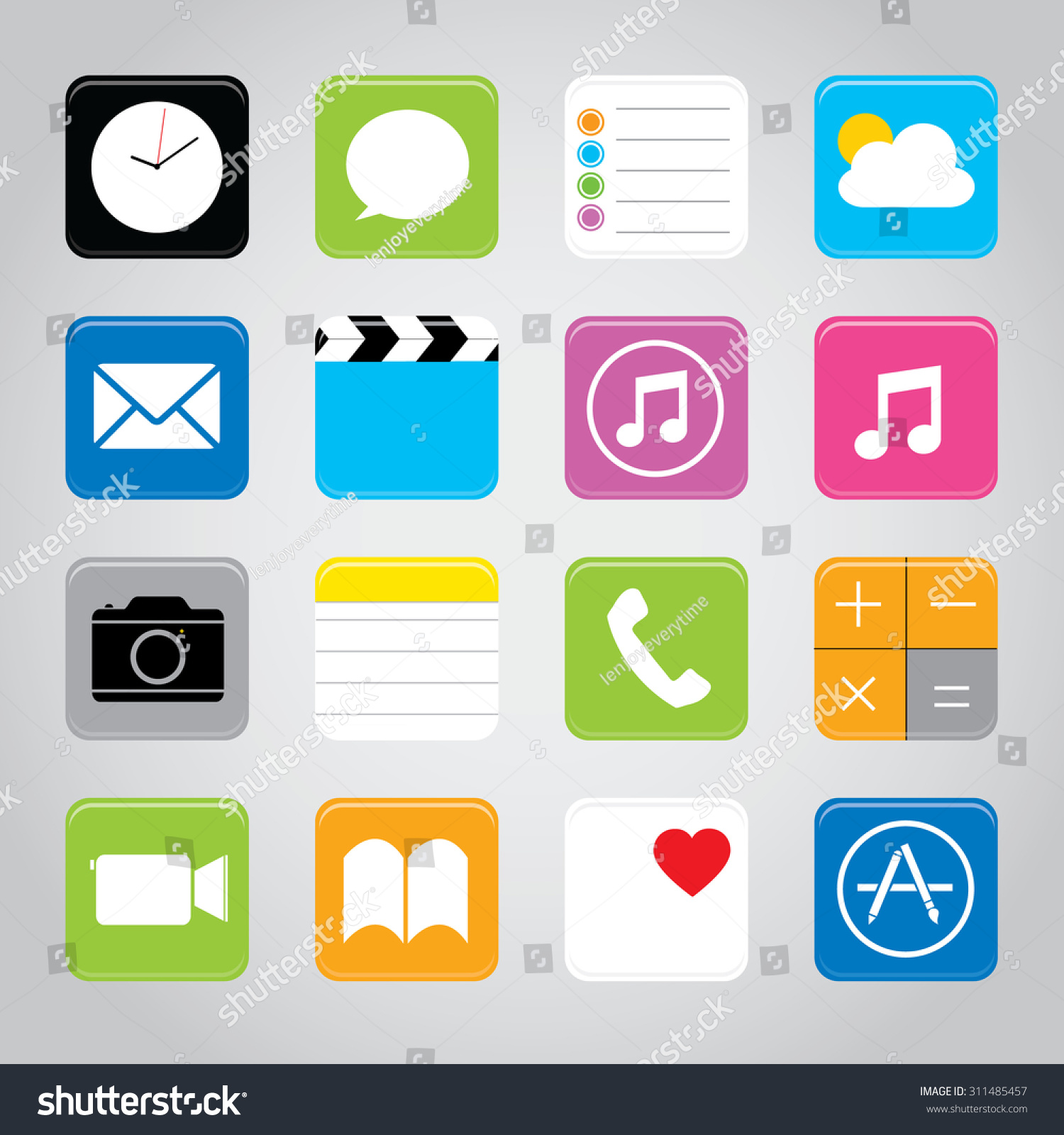 34,834 Iphone app icons Images, Stock Photos & Vectors | Shutterstock