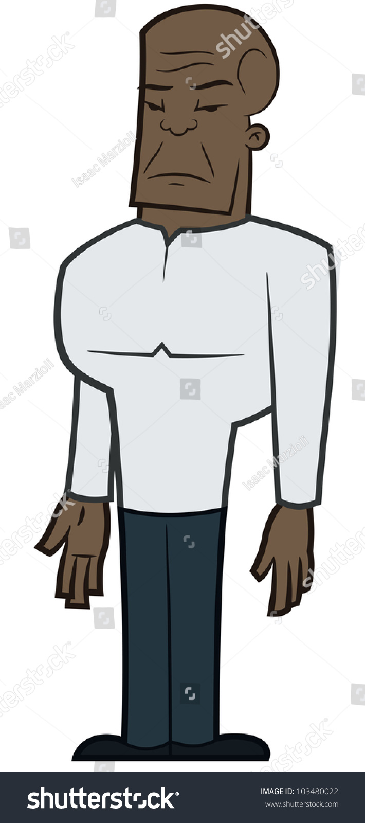 Tough Guy Vector Illustration Stock Vector (Royalty Free) 103480022 ...