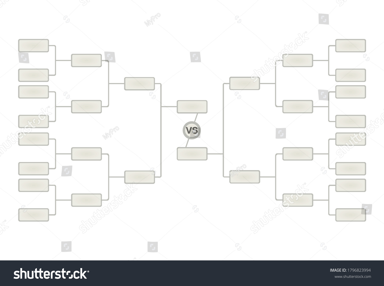 Tournament Bracket Scheme Vector Illustration: เวกเตอร์สต็อก (ปลอดค่า ...