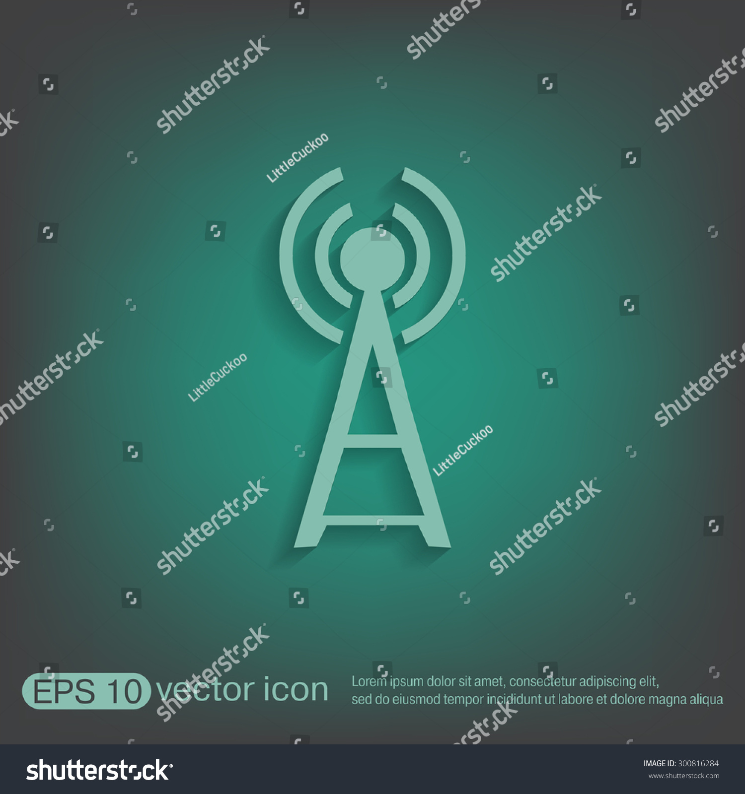 Tower Wifi Stock Vector (Royalty Free) 300816284 | Shutterstock