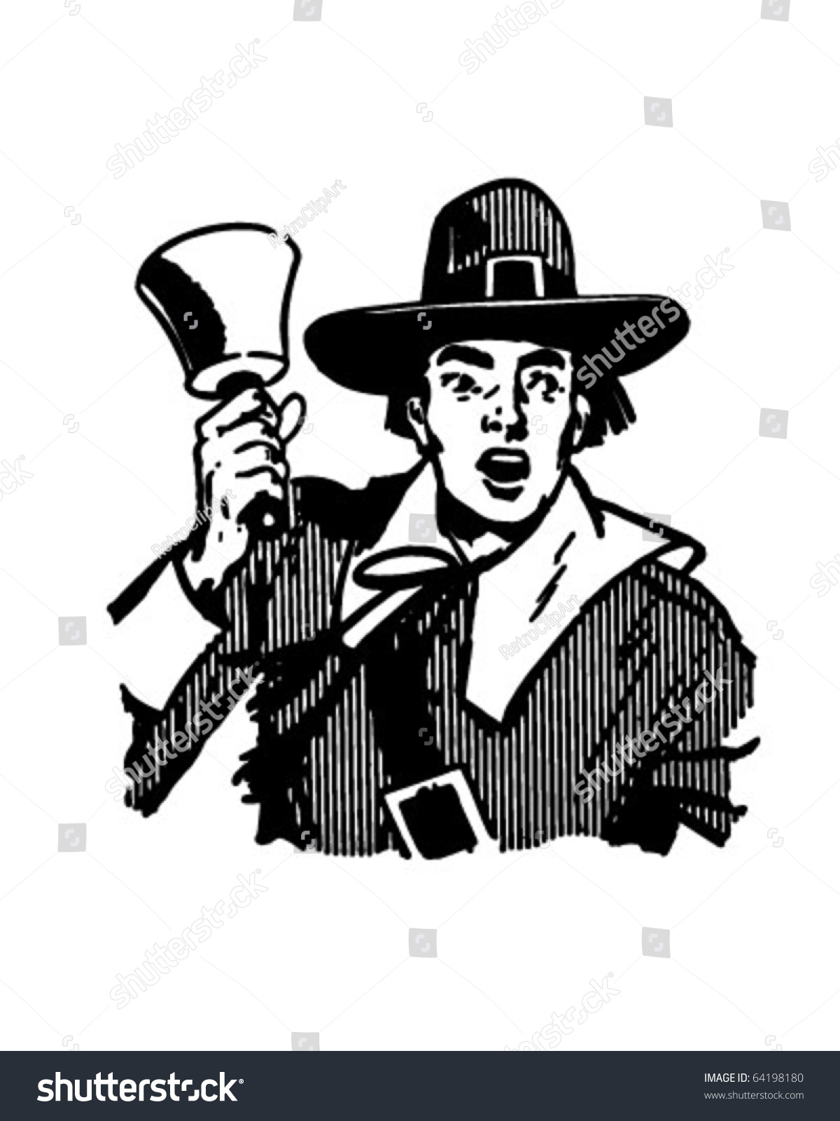 Town Crier Retro Clipart Illustration Stock Vector 64198180 - Shutterstock Town Crier Retro Clipart Illustration Stock Vector 64198180 - Shutterstock