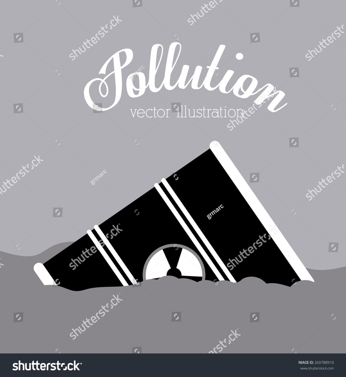 Toxic Pollution Design Vector Illustration Stock Vector (Royalty Free ...