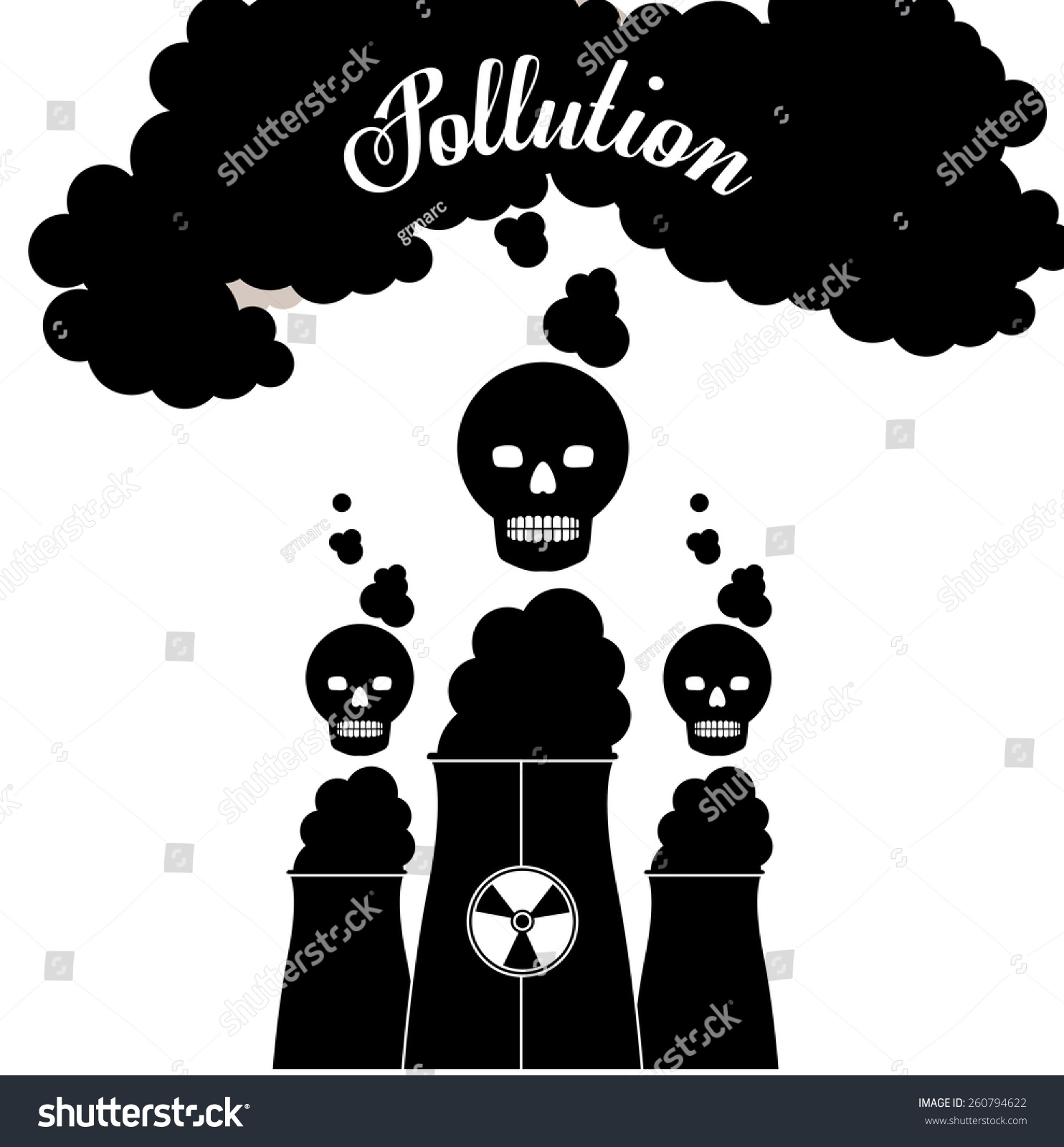 Toxic Pollution Design Vector Illustration Stock Vector (Royalty Free ...