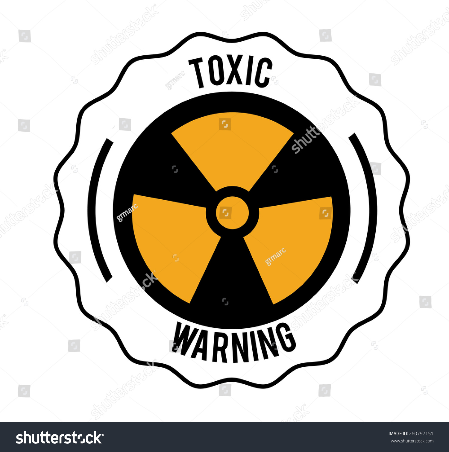 Toxic Pollution Design Vector Illustration Stock Vector (Royalty Free ...
