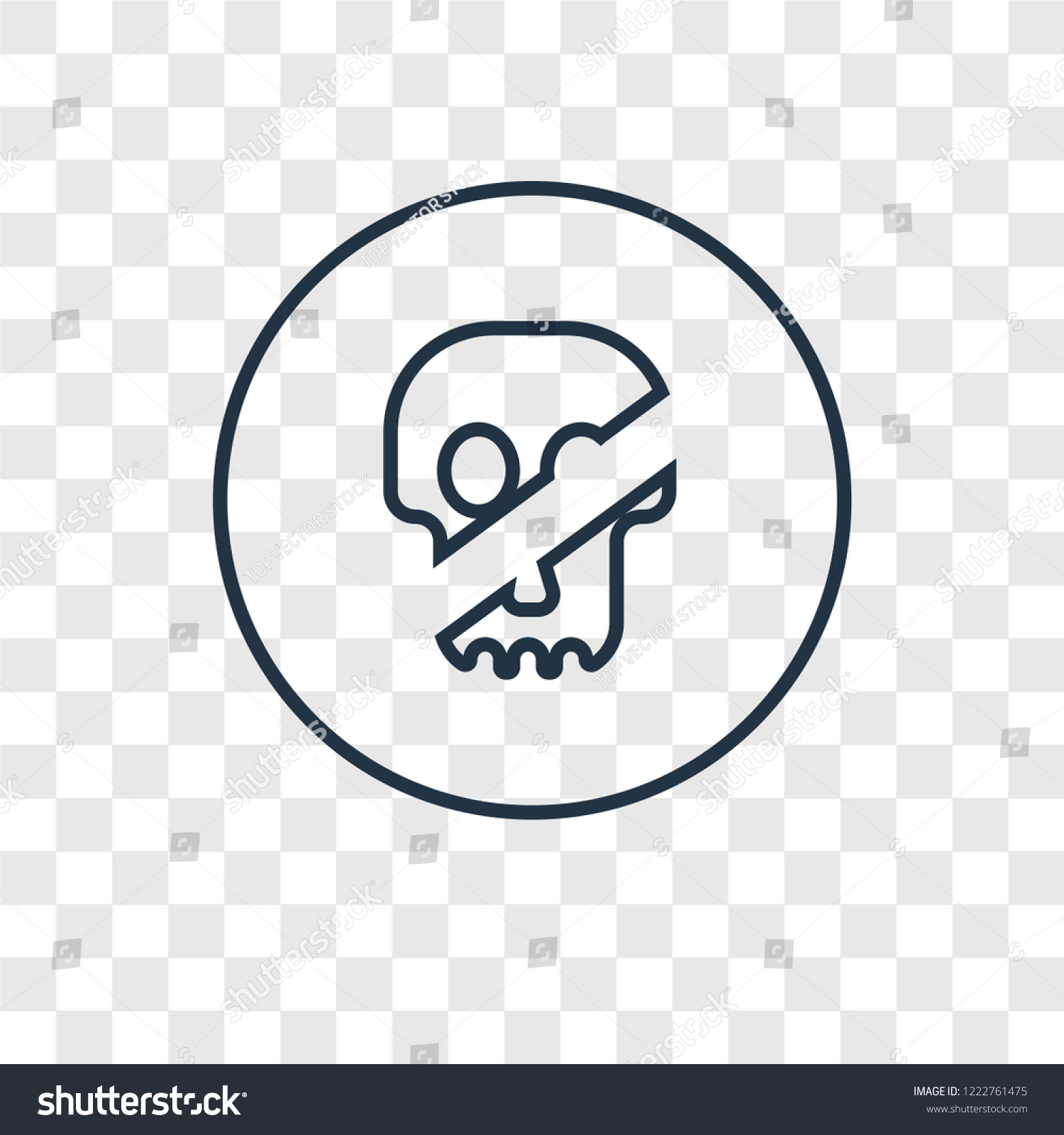 Toxic Concept Vector Linear Icon Isolated Stock Vector (Royalty Free ...