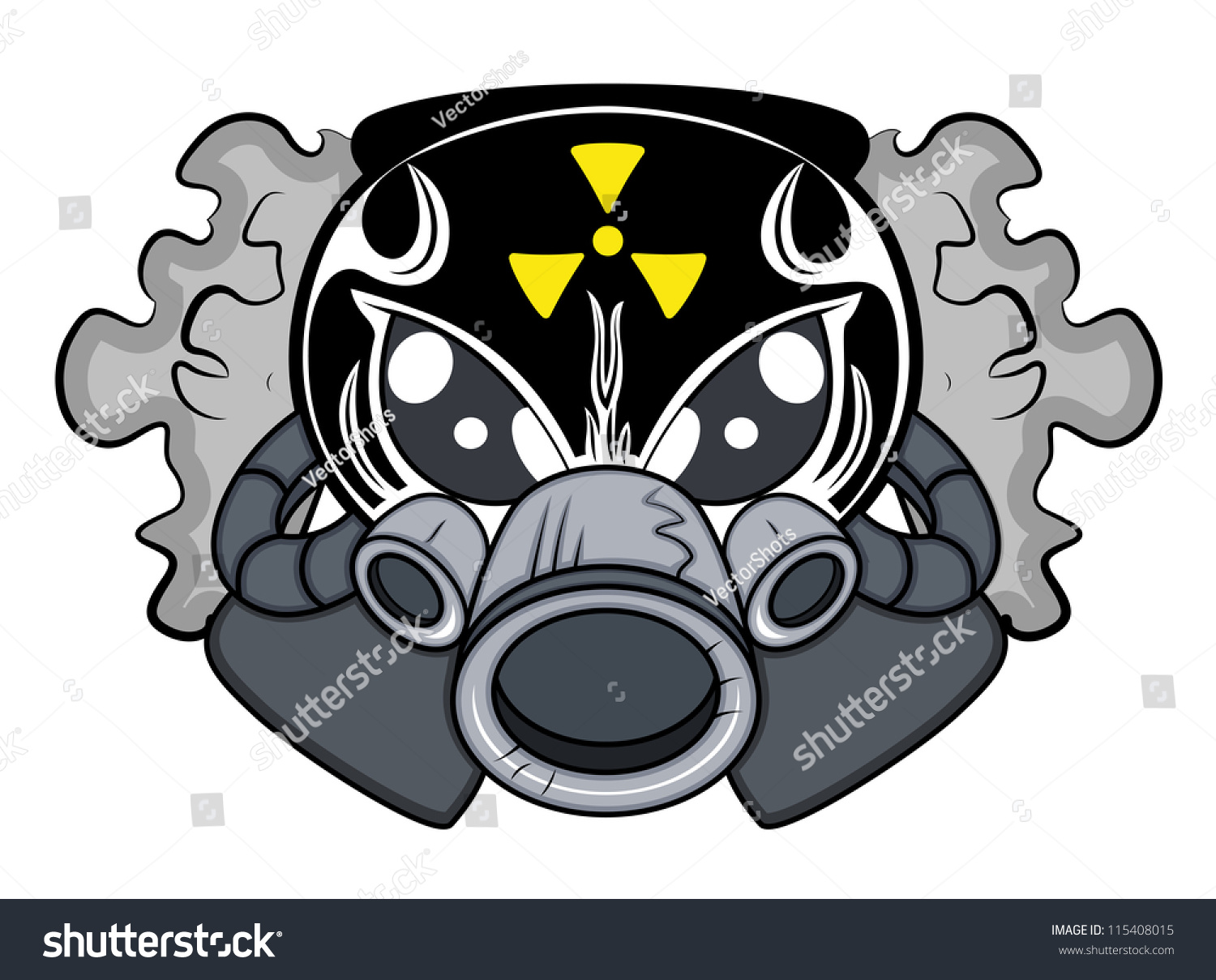 Toxic Mascot Tattoo Vector Stock Vector (Royalty Free) 115408015 ...