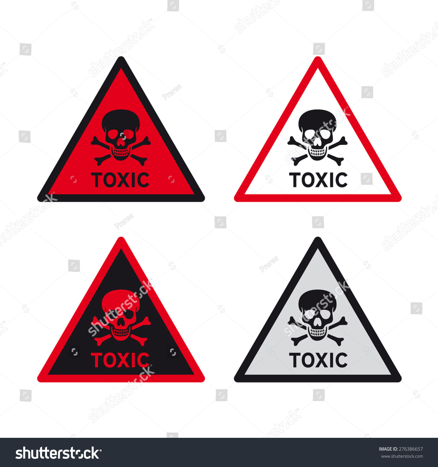 Toxic Poison Sign Vector Set: เวกเตอร์สต็อก (ปลอดค่าลิขสิทธิ์ ...