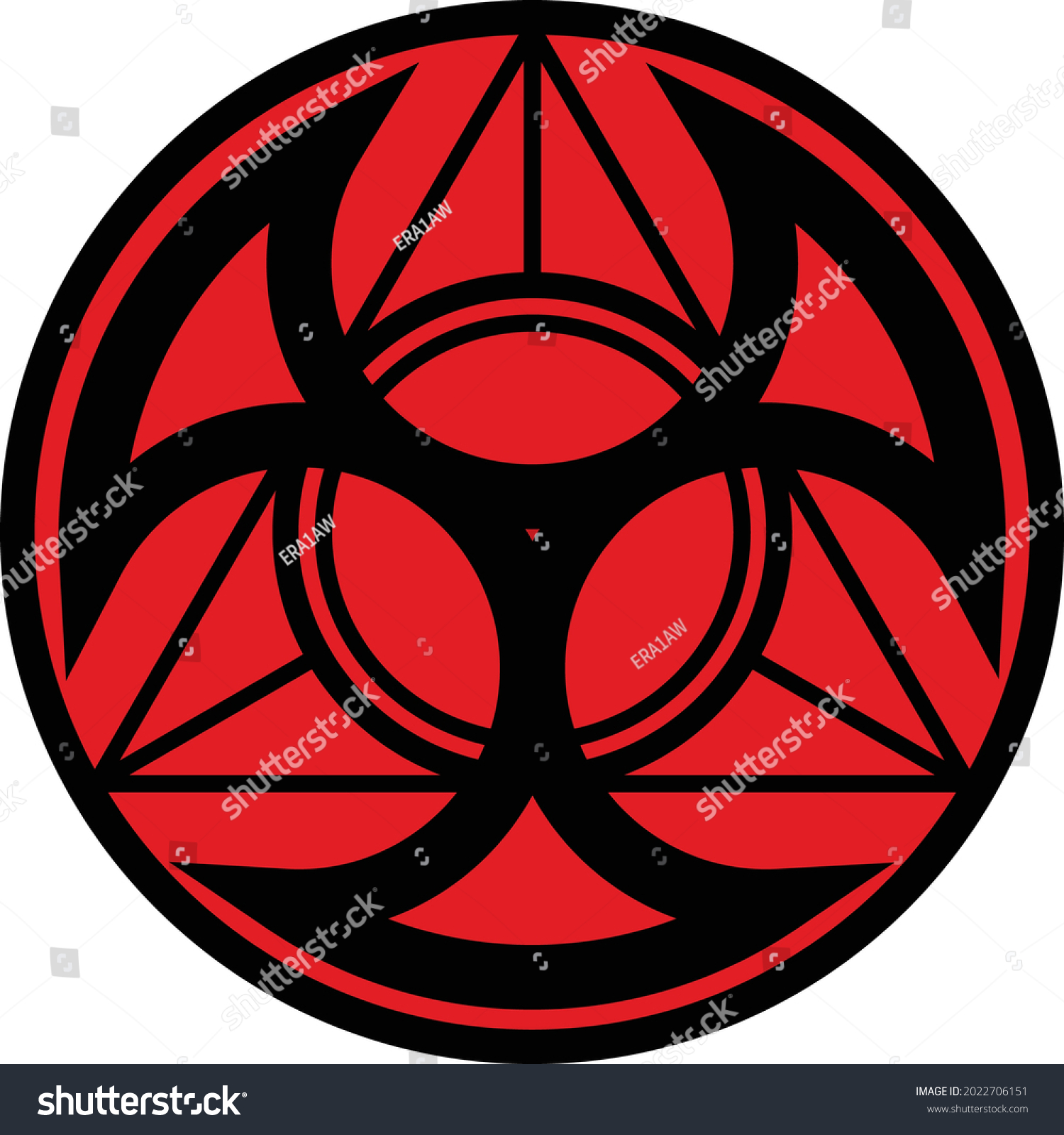 Toxic Symbol Red Background Stock Vector (Royalty Free) 2022706151 ...