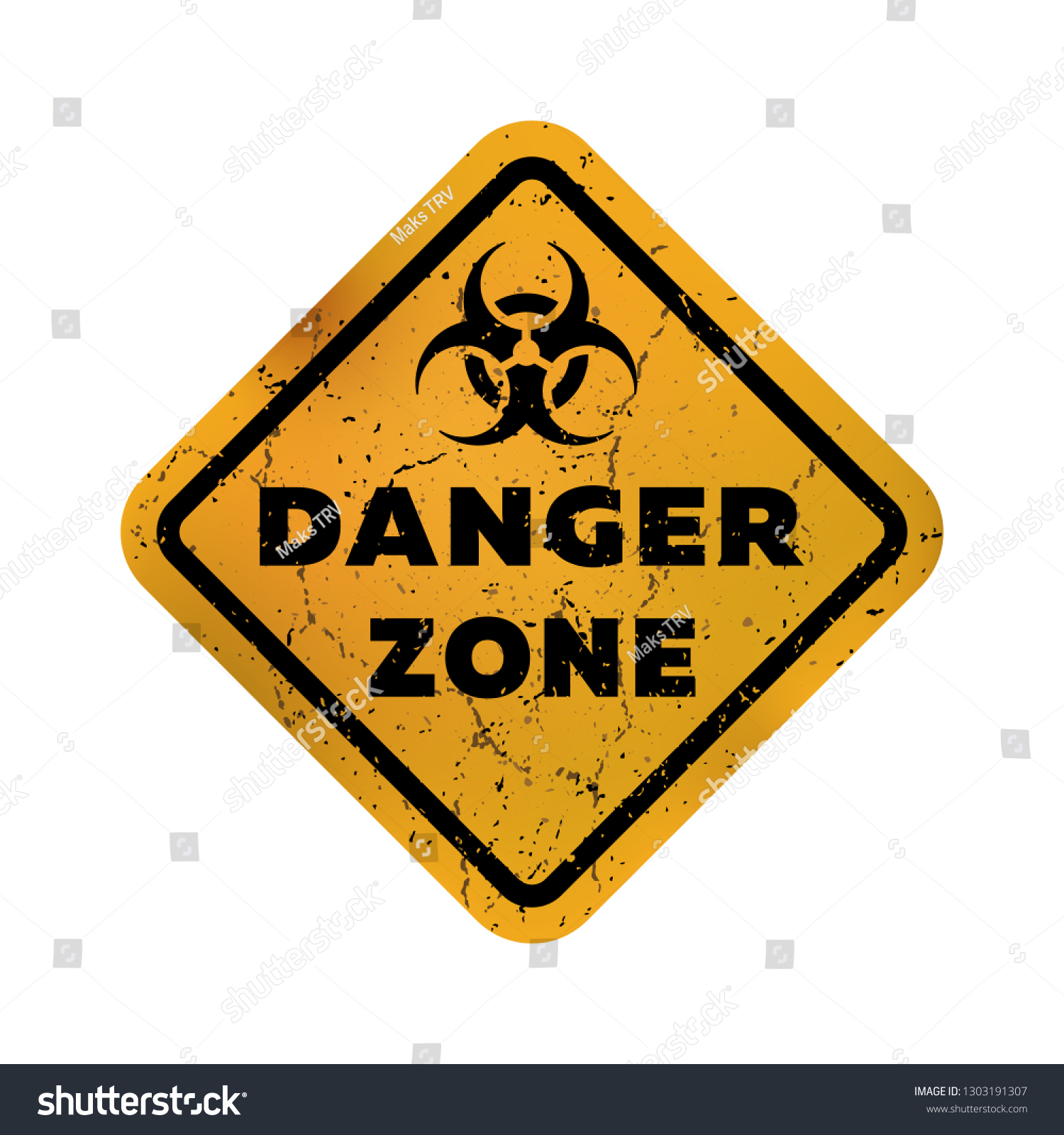 Toxic Zone Sign Stock Vector (Royalty Free) 1303191307 | Shutterstock