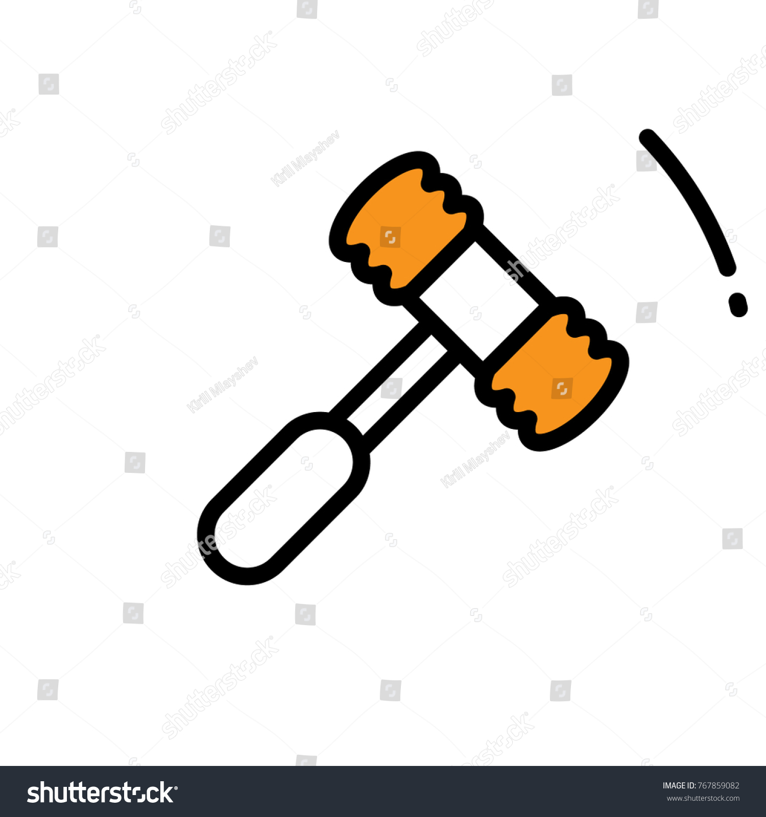 Toy Hammer Vector Icon Stock Vector (Royalty Free) 767859082