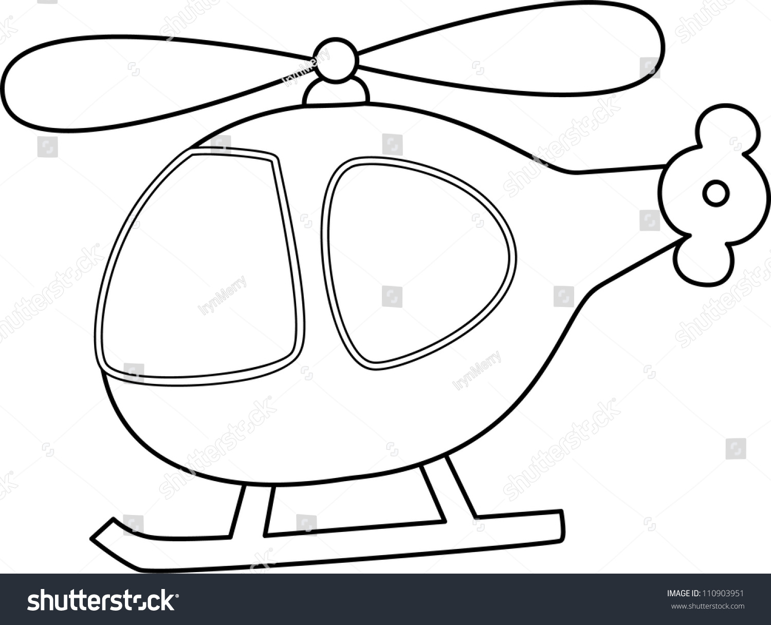 Toy Helicopter Vector Stock Vector (Royalty Free) 110903951 | Shutterstock
