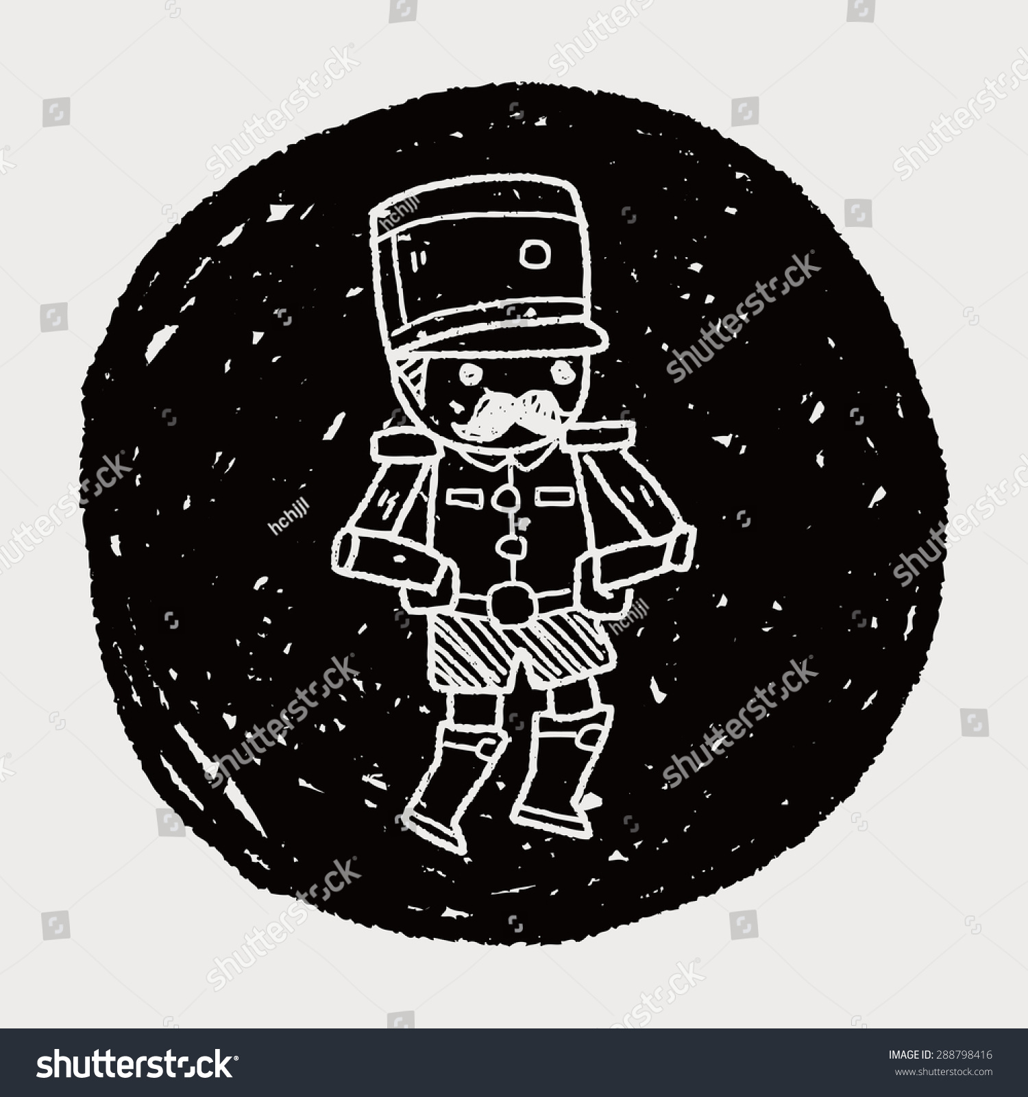 Toy Soldiers Doodle Stock Vector (Royalty Free) 288798416 | Shutterstock