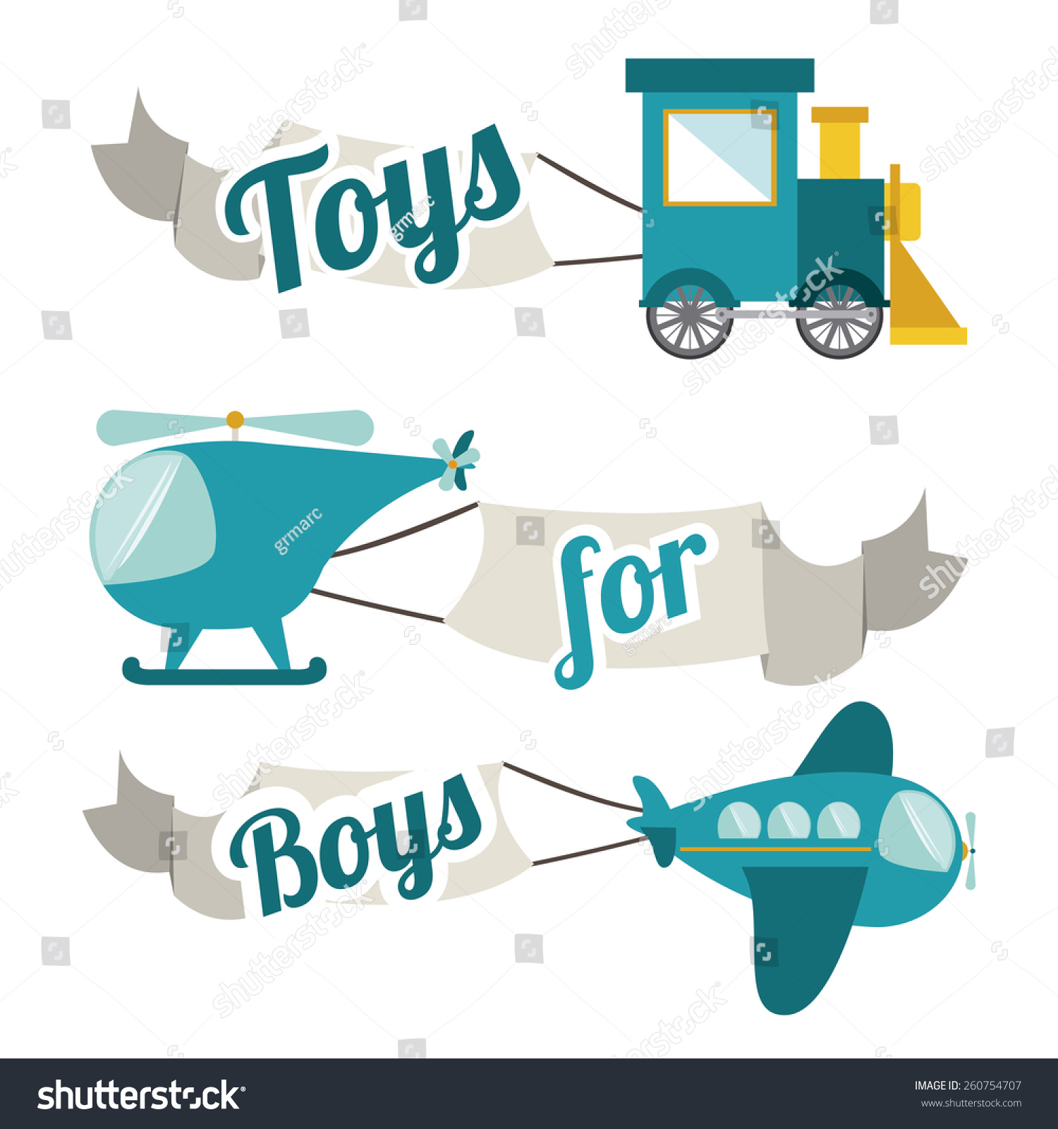 Toys Design Vector Illustration Stock Vector (Royalty Free) 260754707 ...