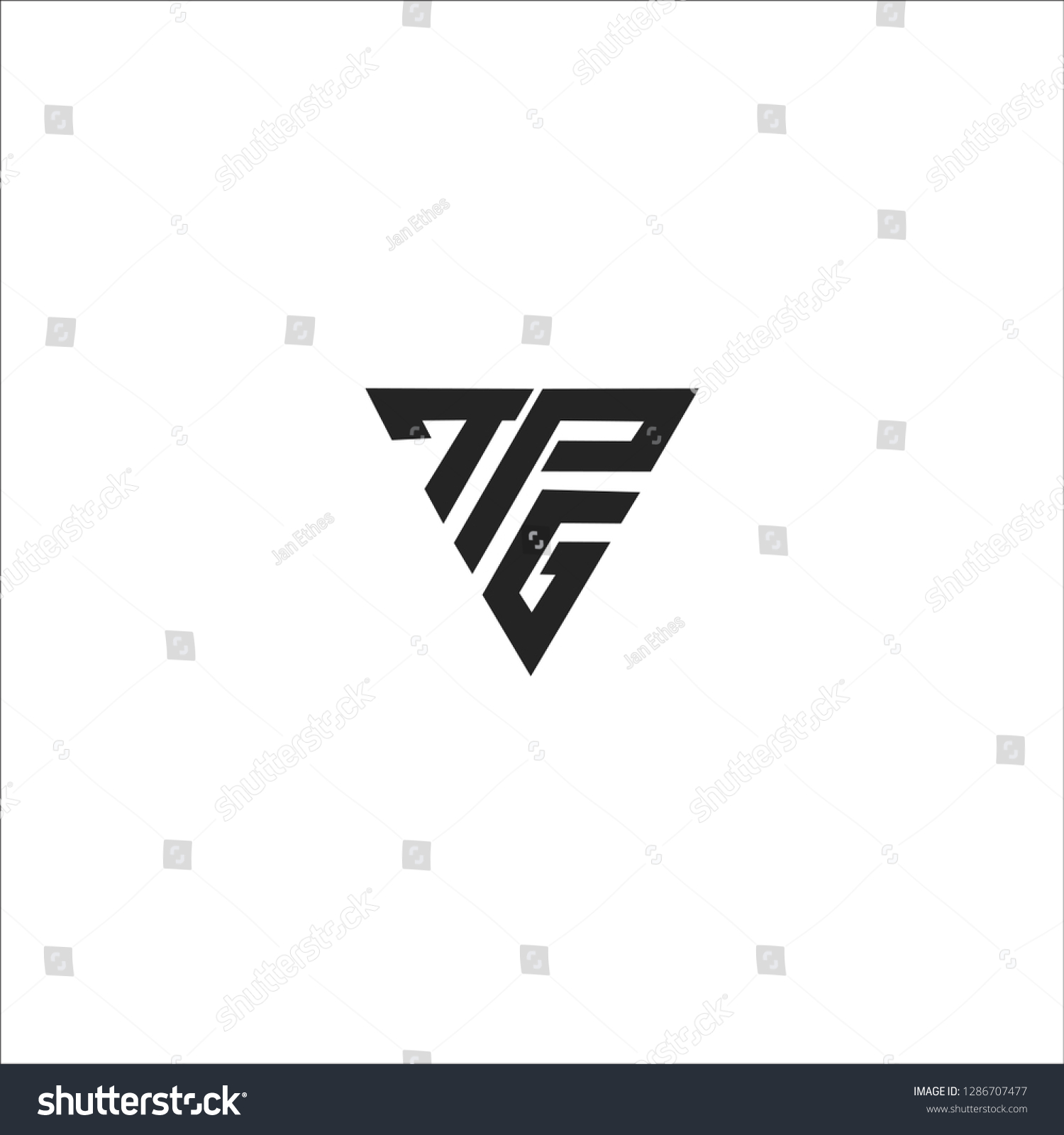 Vektor Stok Tp Tpg Logo Design Modern (Tanpa Royalti) 1286707477 ...