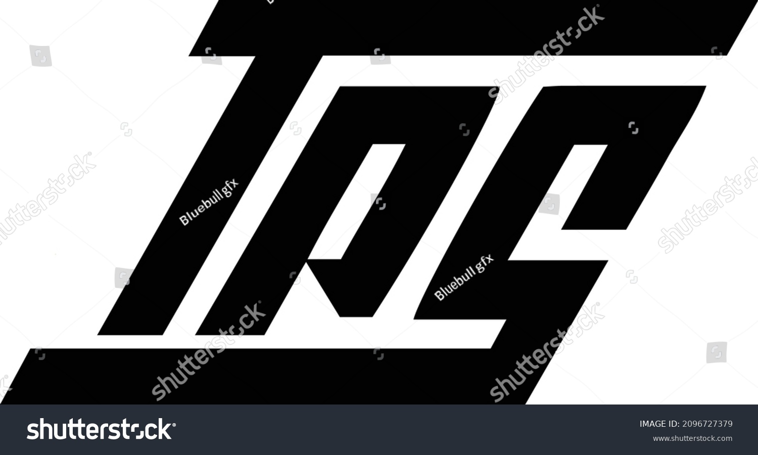 Tps Letters Minimal Logo Vector Stock Vector (Royalty Free) 2096727379