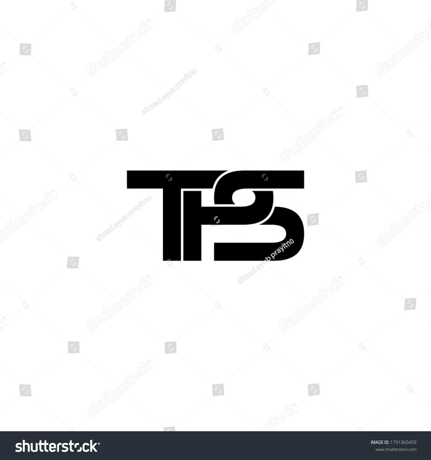 Tps Original Monogram Logo Design Stock Vector (Royalty Free ...