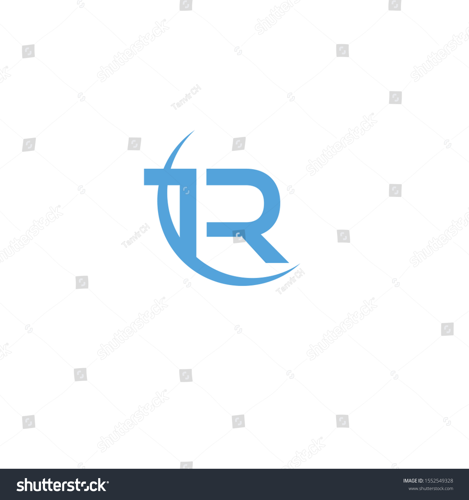 Tr Logo White Background Stock Vector (Royalty Free) 1552549328 ...