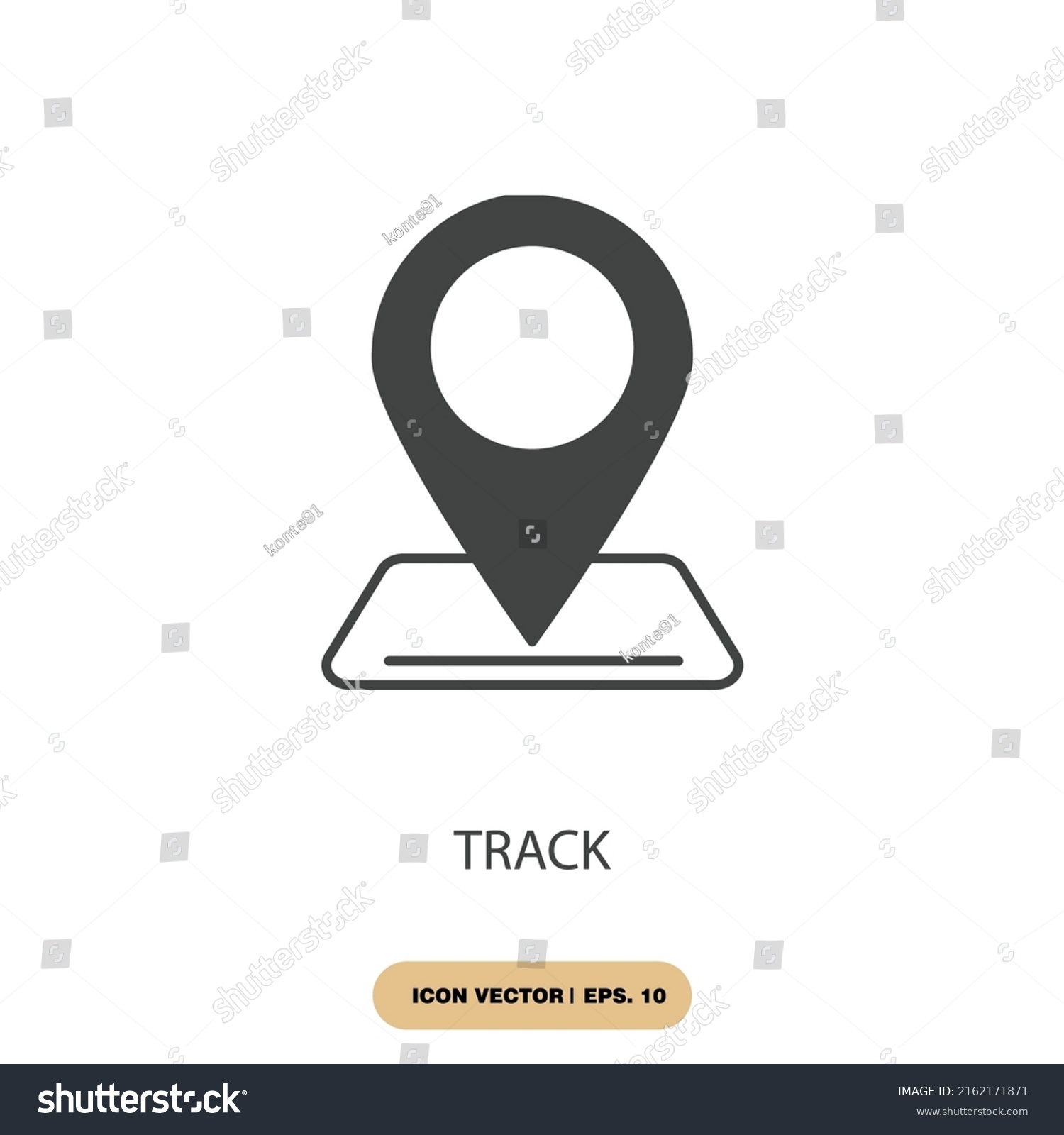 Track Icons Symbol Vector Elements Infographic Stock Vector (Royalty ...