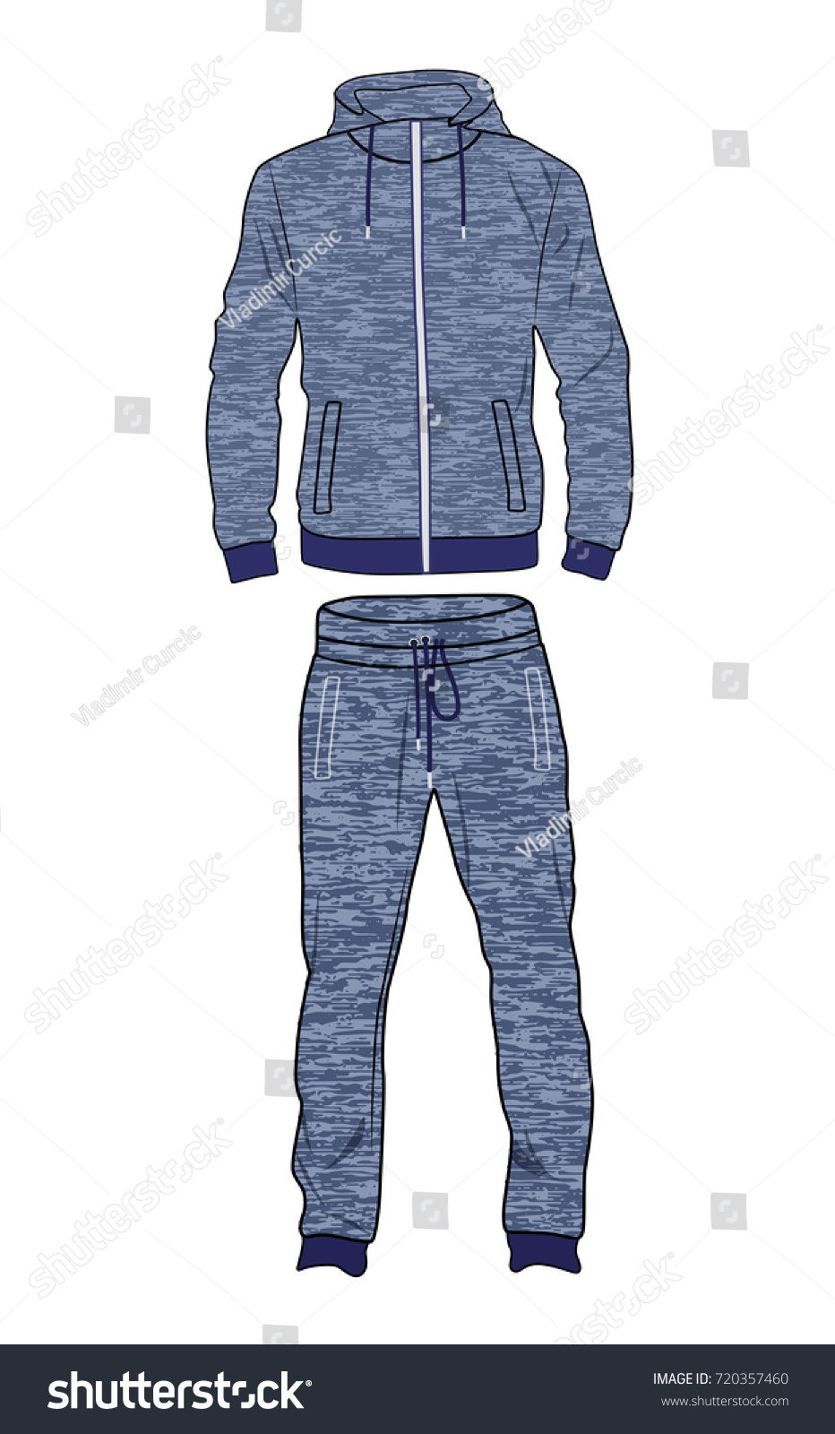 Track Suit Man Stock Vector (Royalty Free) 720357460