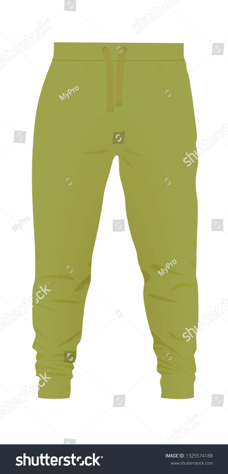 Tracksuit Bottom Vector Illustration Stock Vector (Royalty Free) 1325574188